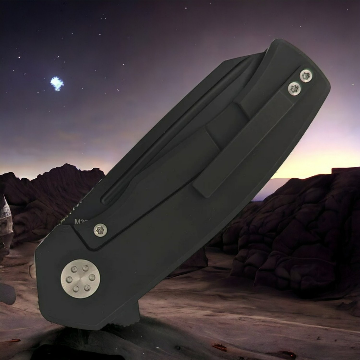 Bladebinge - BEANS BLADES Mini Warrior M390 Black PVD Tanto Blade with ...