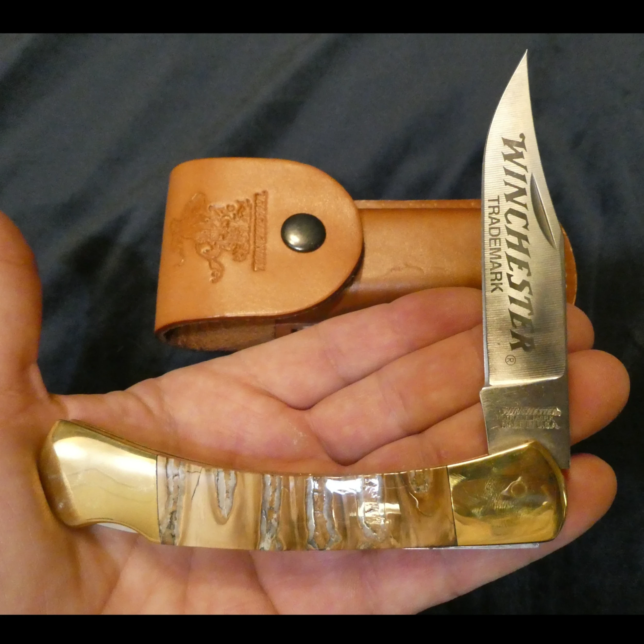 Bladebinge - RARE 2022 WINCHESTER LB220 LOCKBACK HUNTING KNIFE W ...