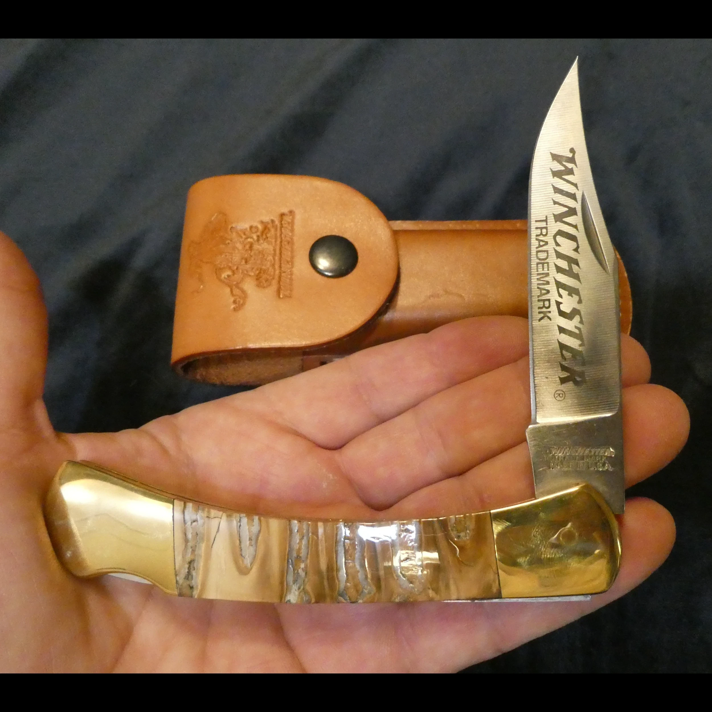 Bladebinge - RARE 2022 WINCHESTER LB220 LOCKBACK HUNTING KNIFE W ...