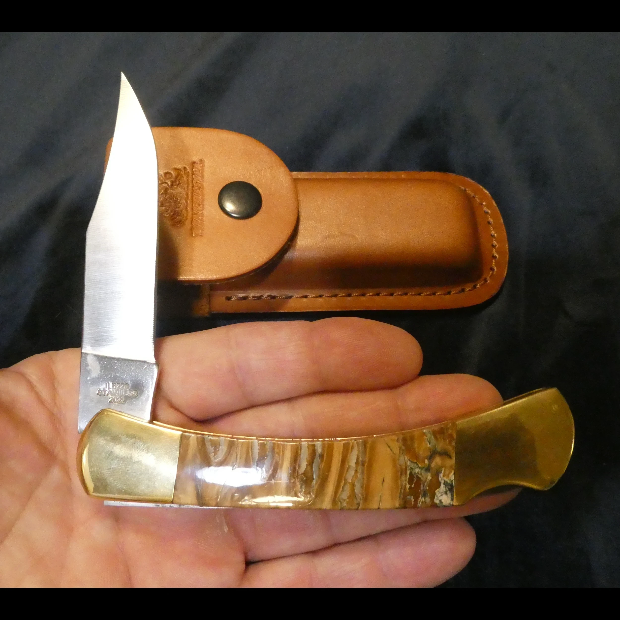 Bladebinge - RARE 2022 WINCHESTER LB220 LOCKBACK HUNTING KNIFE W ...