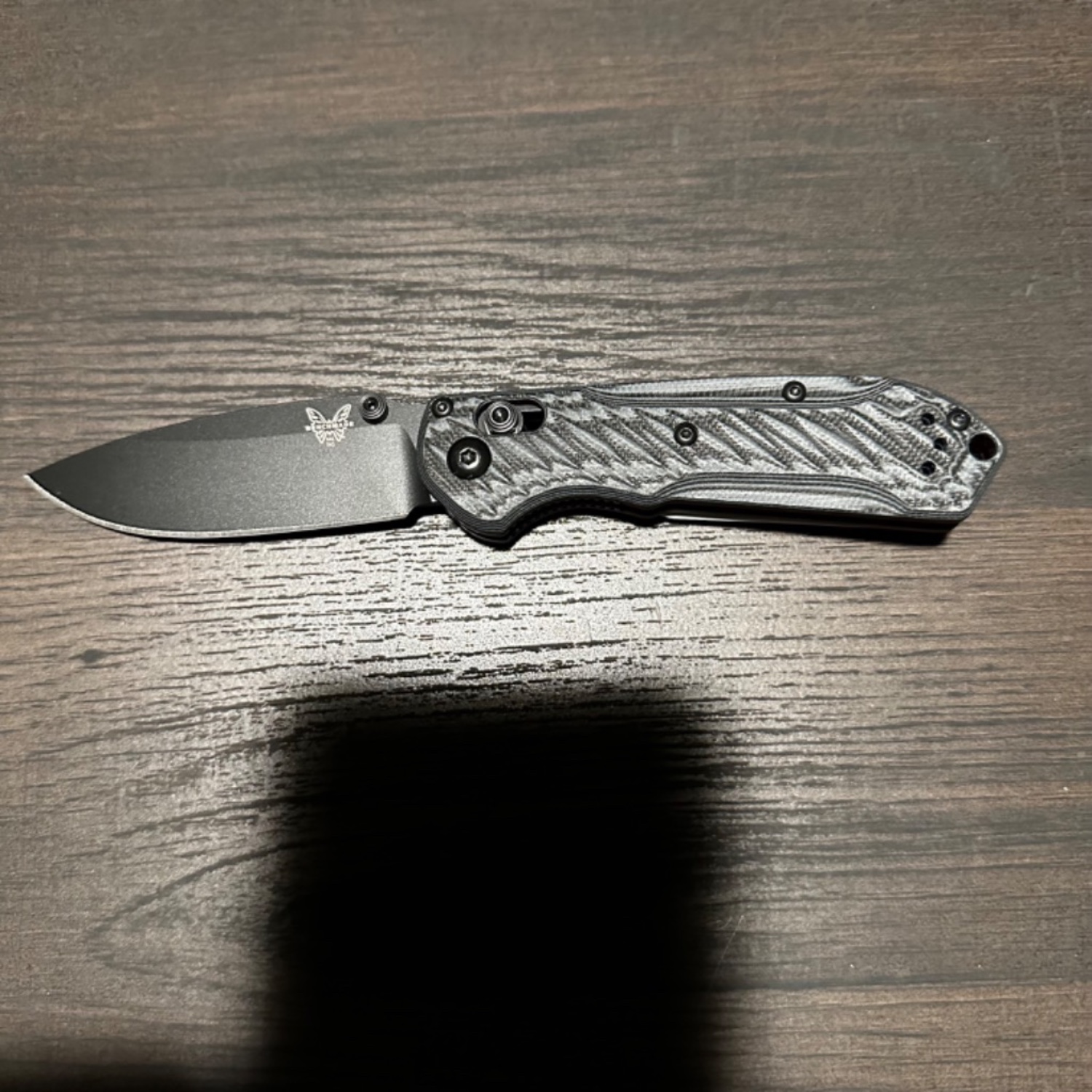 Bladebinge - Benchmade Mini Freek AXIS Lock Knife G-10 Black/Gray
