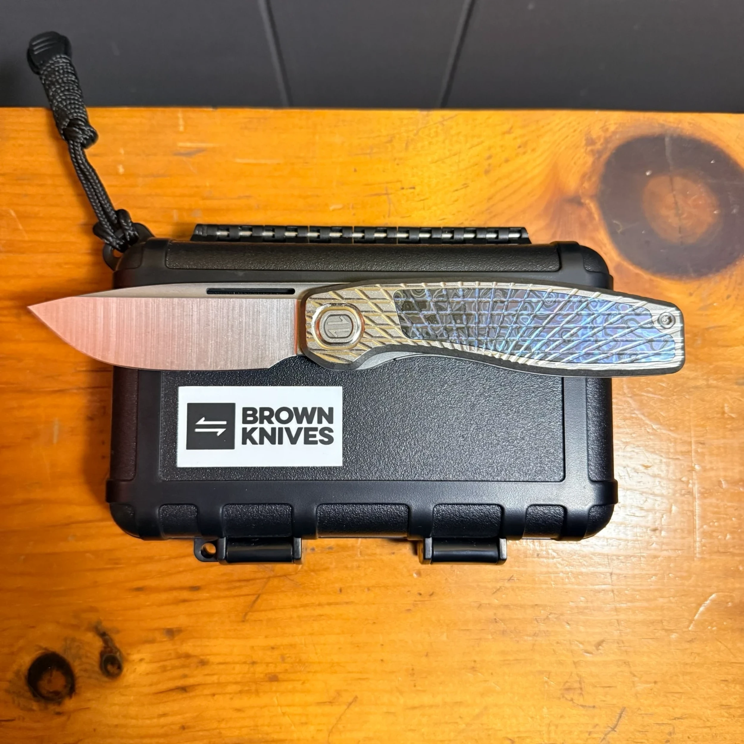 Bladebinge - Brown Knives - Mini FSD-I - Magnacut - Timascus Inlay