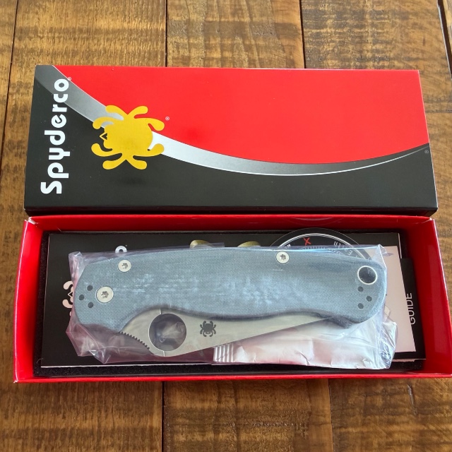 Bladebinge - Spyderco Paramilitary 2 Maxamet Blade Gray G10 Handles PM2 ...