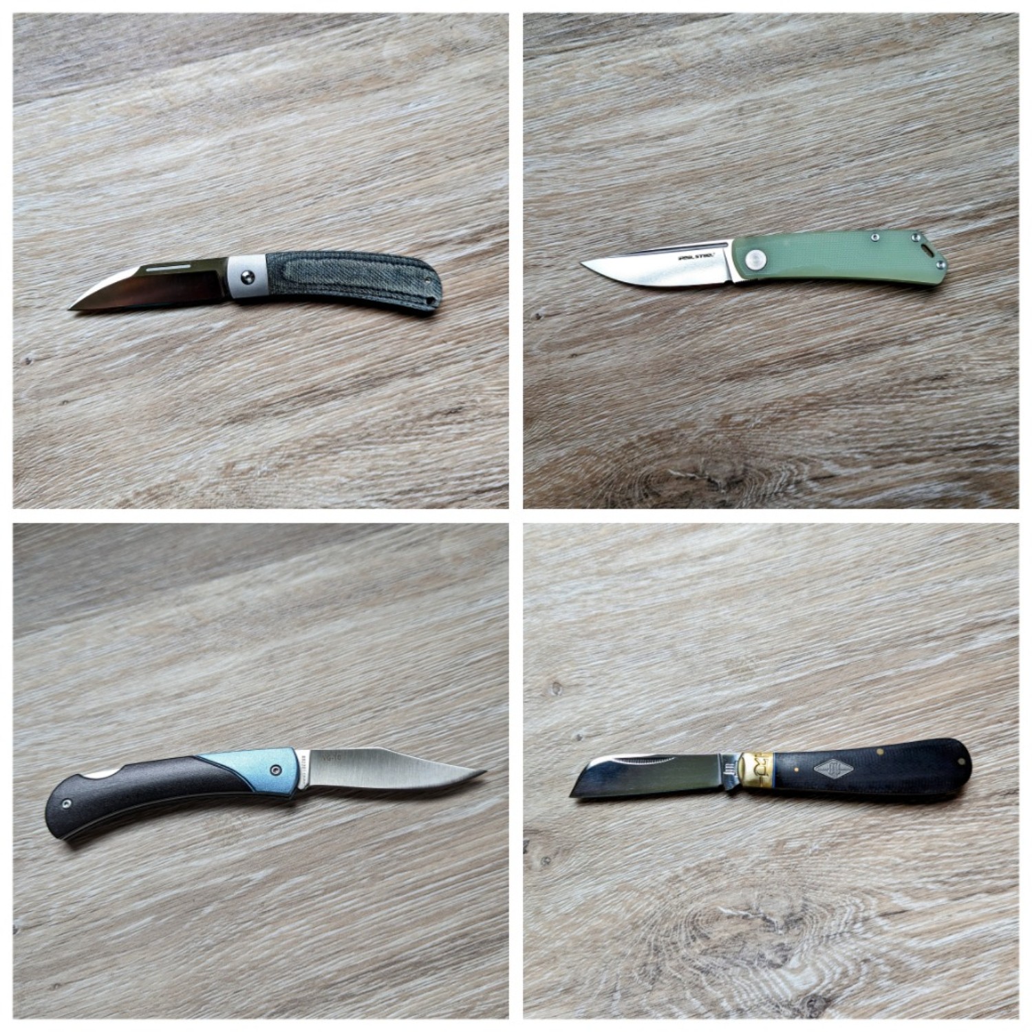 Bladebinge - Slip Joint/Non-locking Knife Lot: Real Steel, Rough Rider