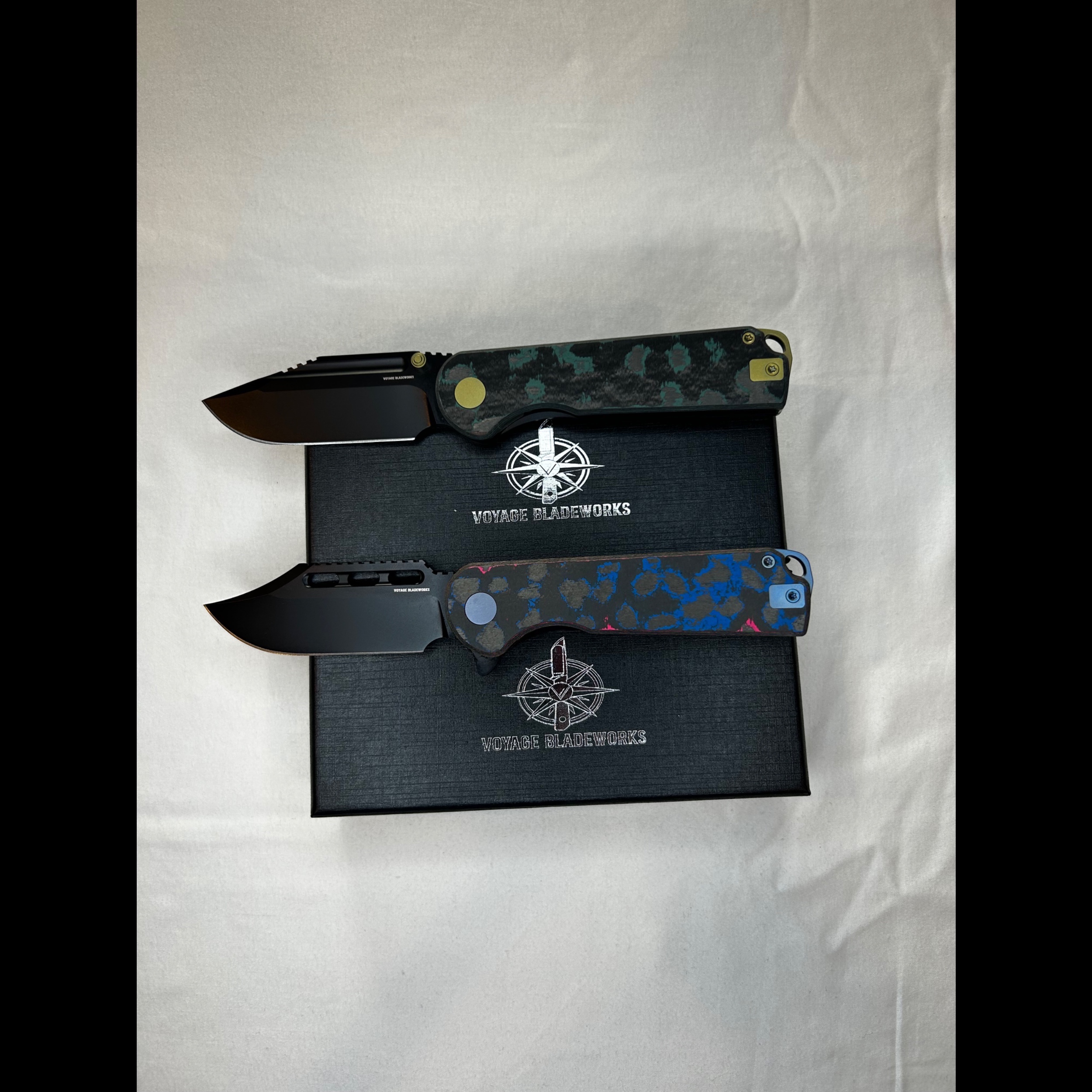Bladebinge - Voyage bladeworks Avius 80's and Shipwreck Camo carbon ...