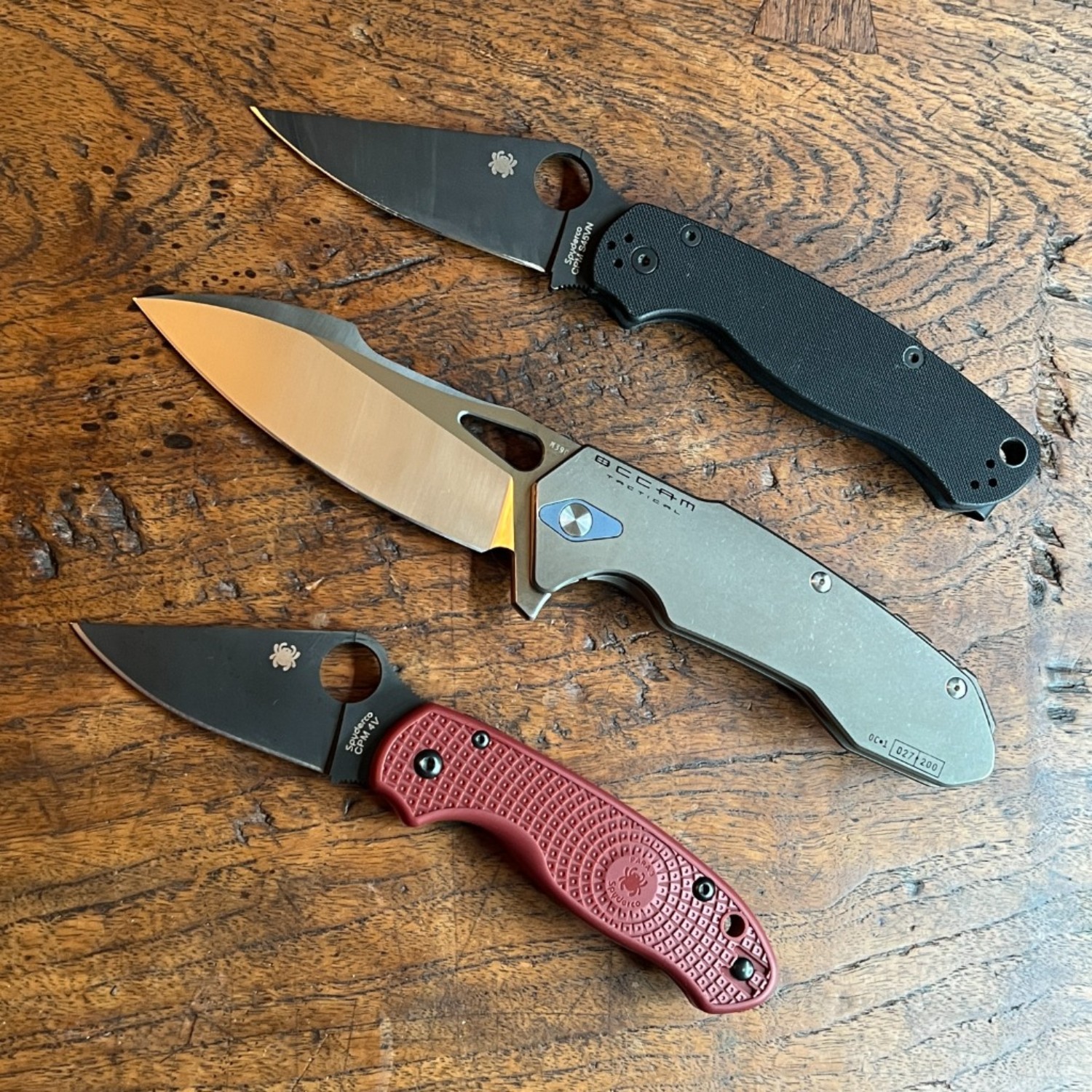 Bladebinge - Limited run: Occam Tactical OC1 Ti frame lock with M390 ...