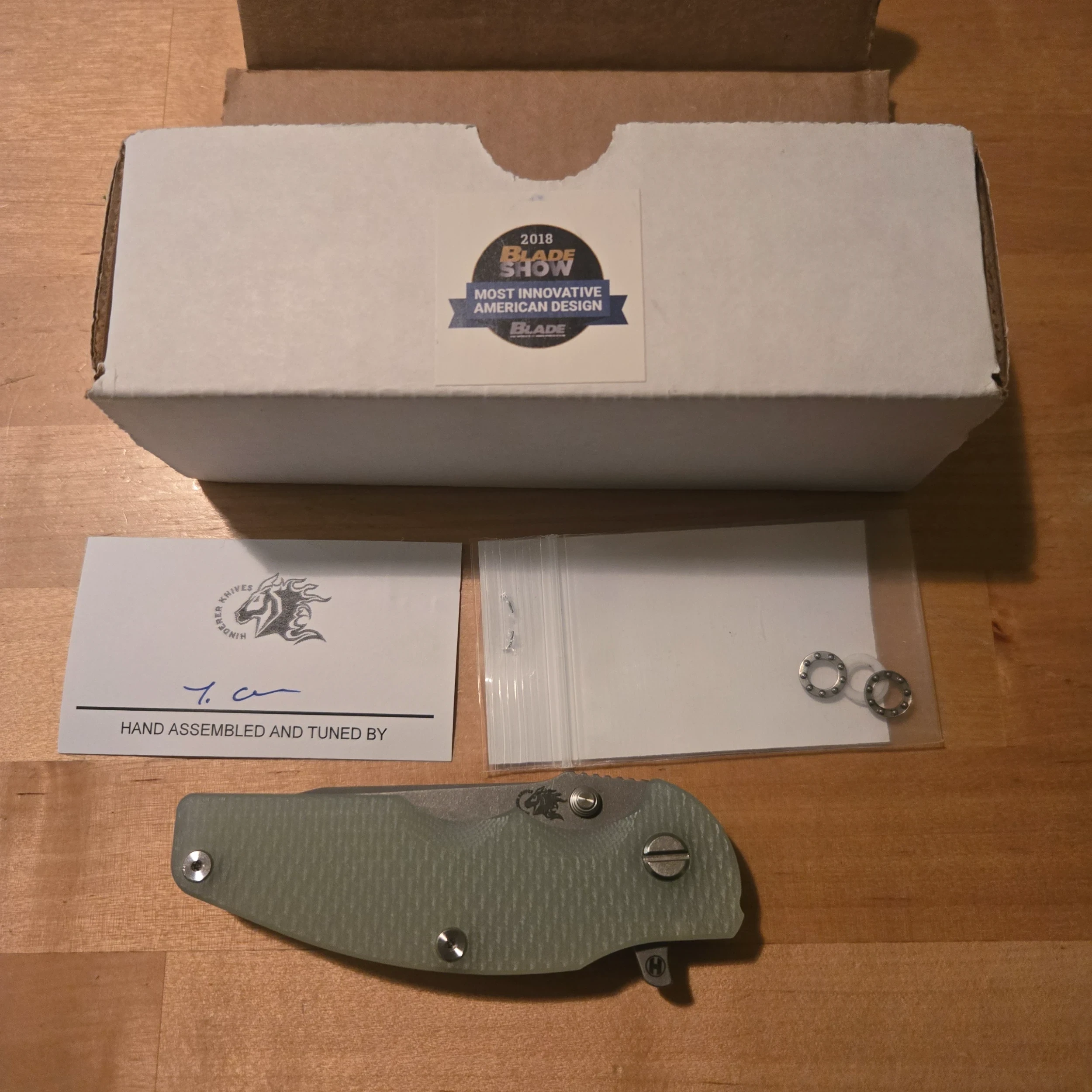Bladebinge - Hinderer Jurrassic Slicer Magnacut Natural G10