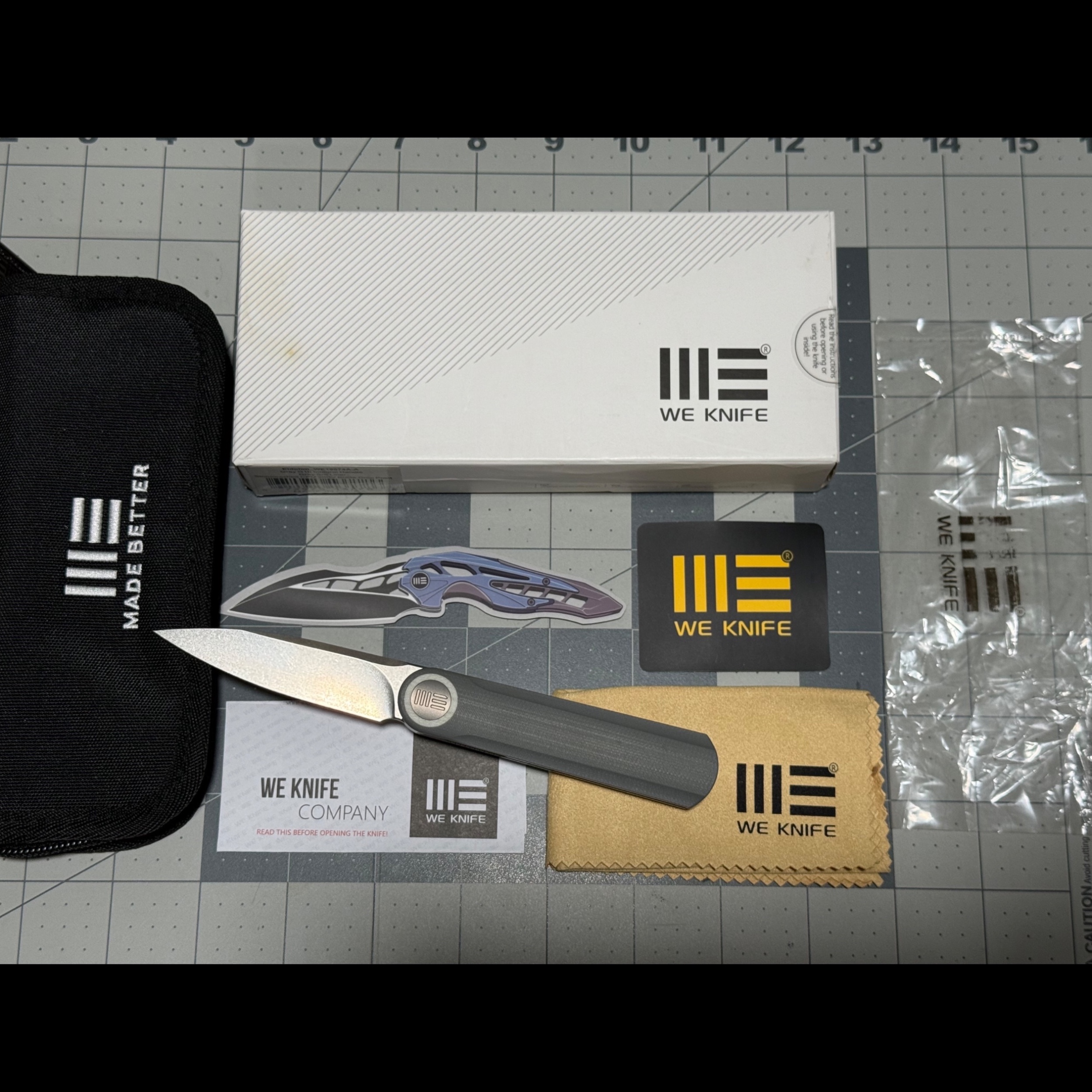 Bladebinge - WE Eidolon Gray G10 Integral CPM-20CV