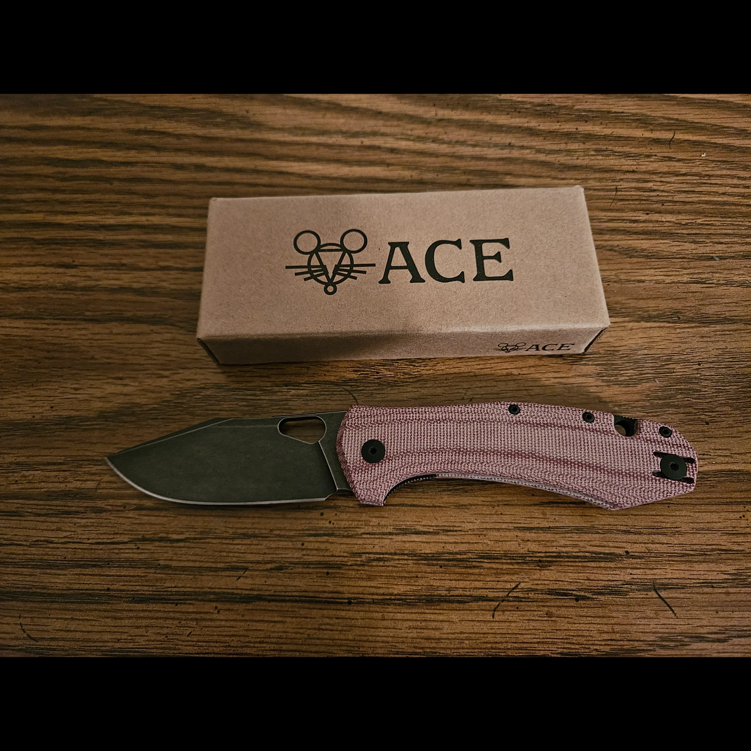 Bladebinge - Like New GiantMouse Ace Grand - Black Stonewashed M390 ...