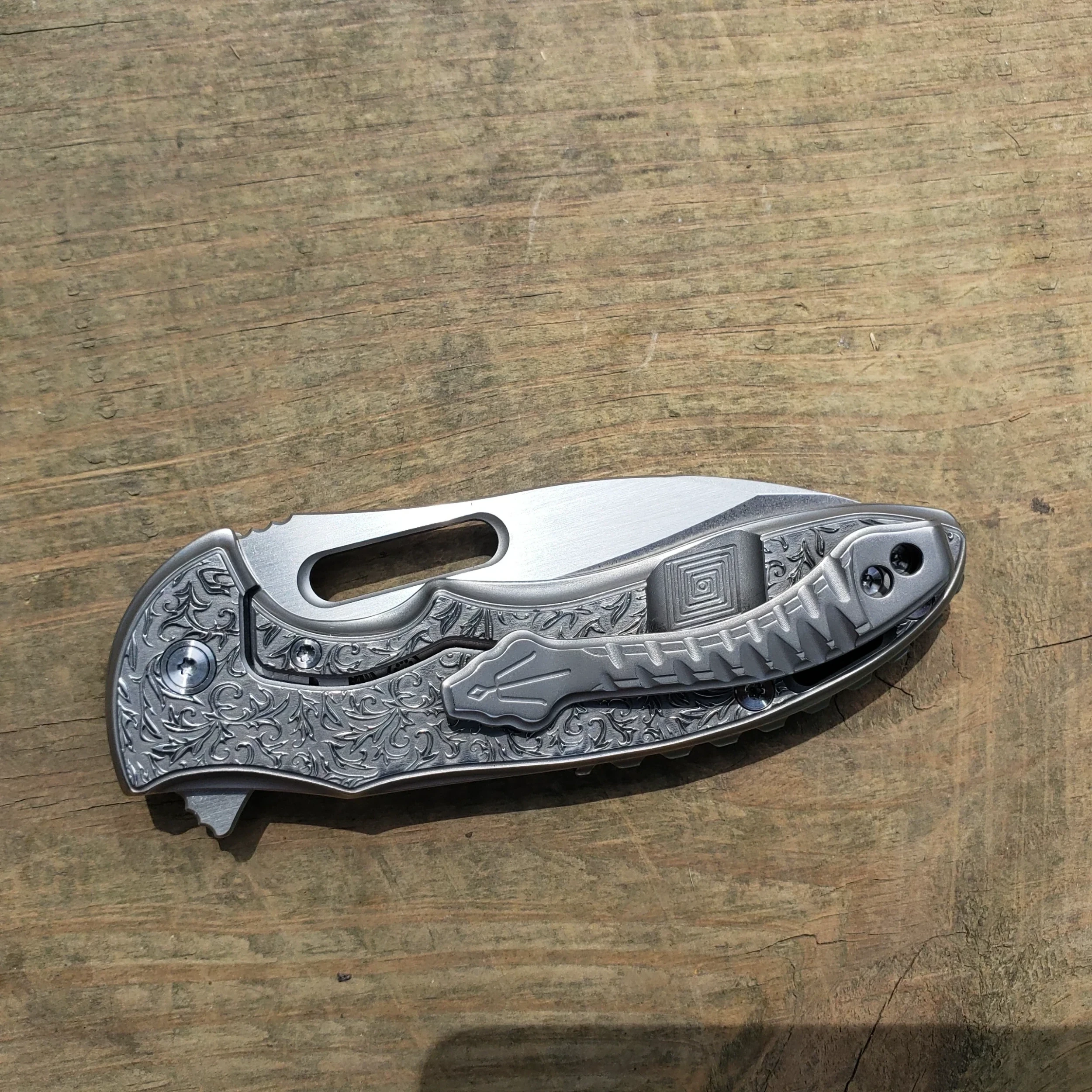 Bladebinge - Mechforce/Rick Lala Collab Sentry Folding Knife, Scroll ...
