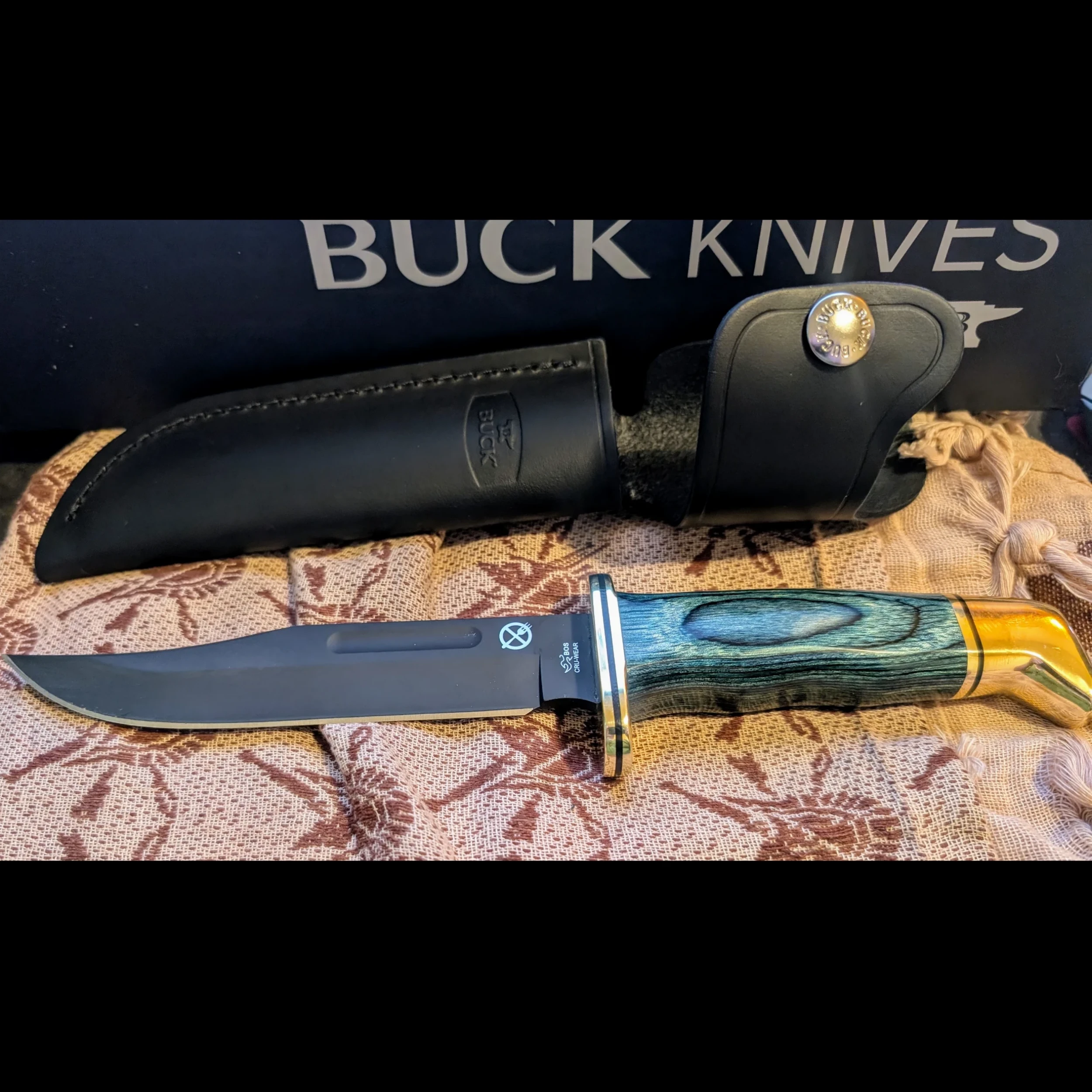 Bladebinge - Limited Edition Zero Forks Given Buck 119 Cru-Wear Blue ...