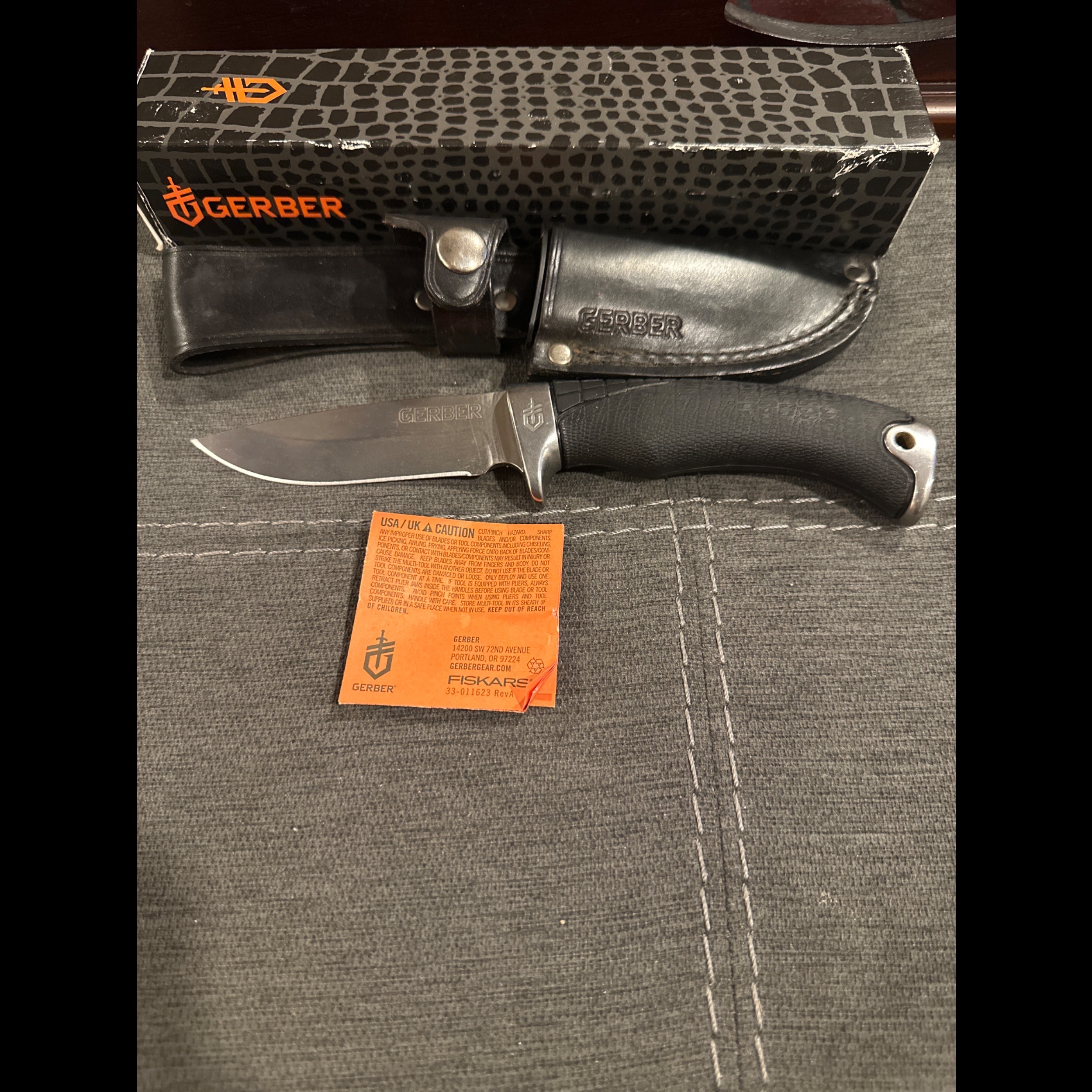 Bladebinge - Rare Gerber Gator Premium Fixed Blade knife - USA made ...