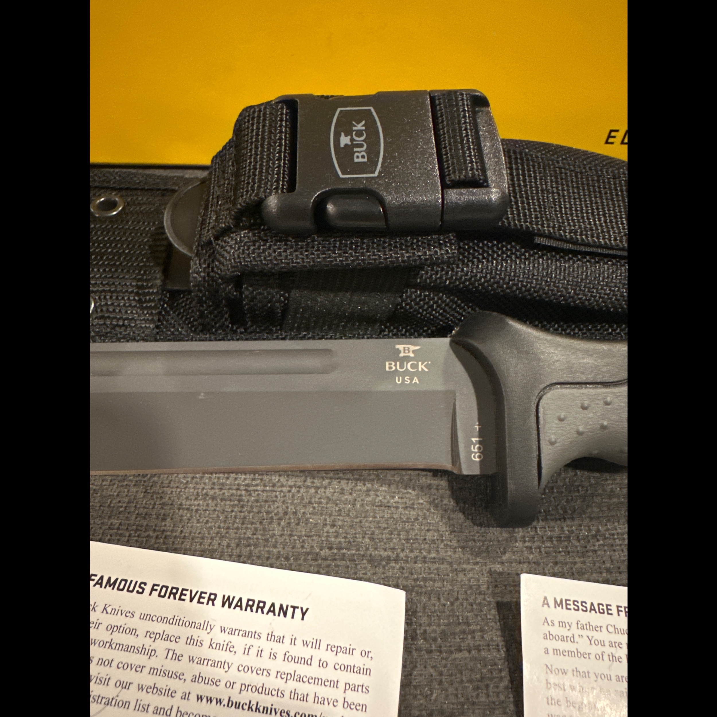 Bladebinge - Buck TOPS 651 Nighthawk Hunter Fixed Blade Tactical Knife ...