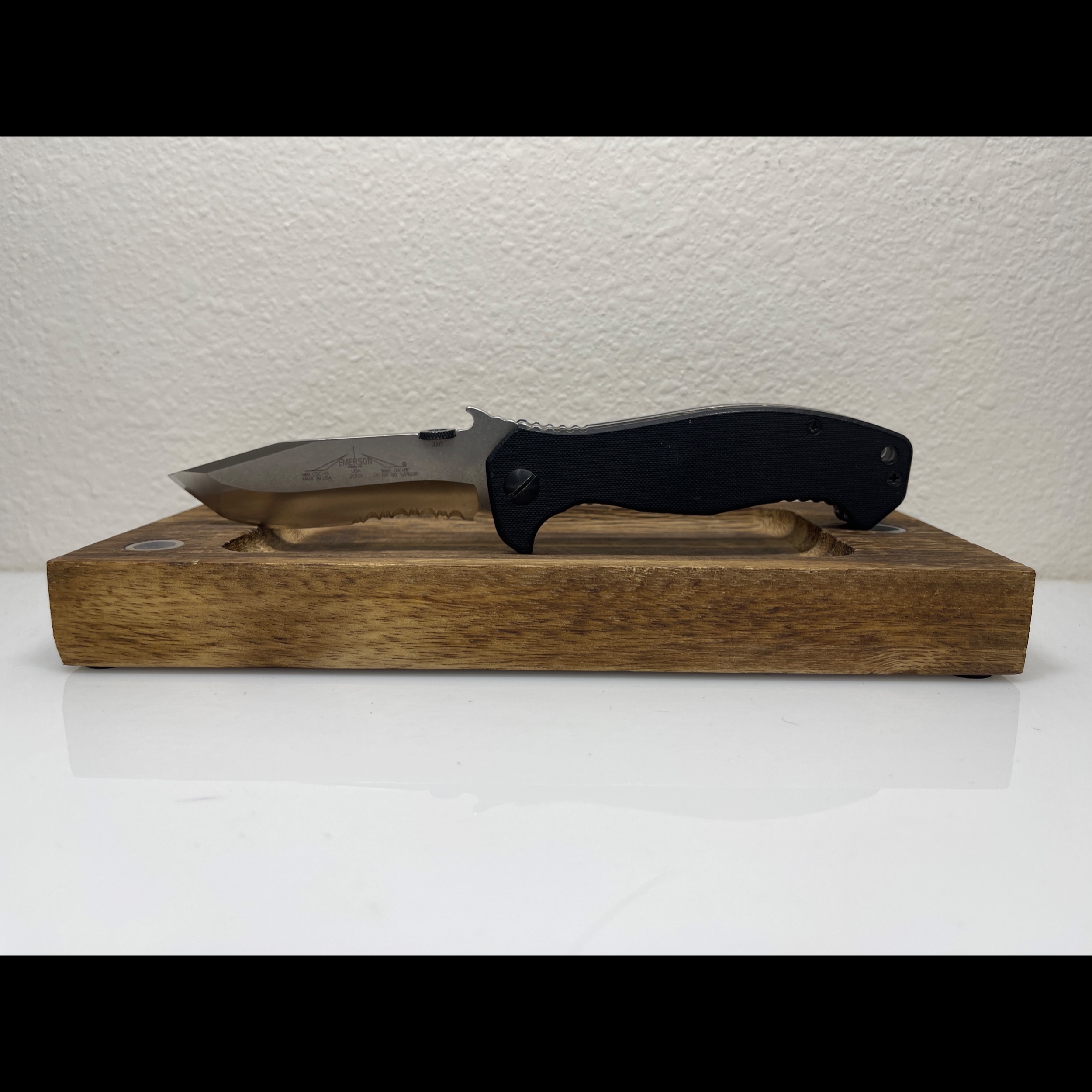 Bladebinge - 2009 Emerson Mini CQC-15 with wave feature serial # 0005