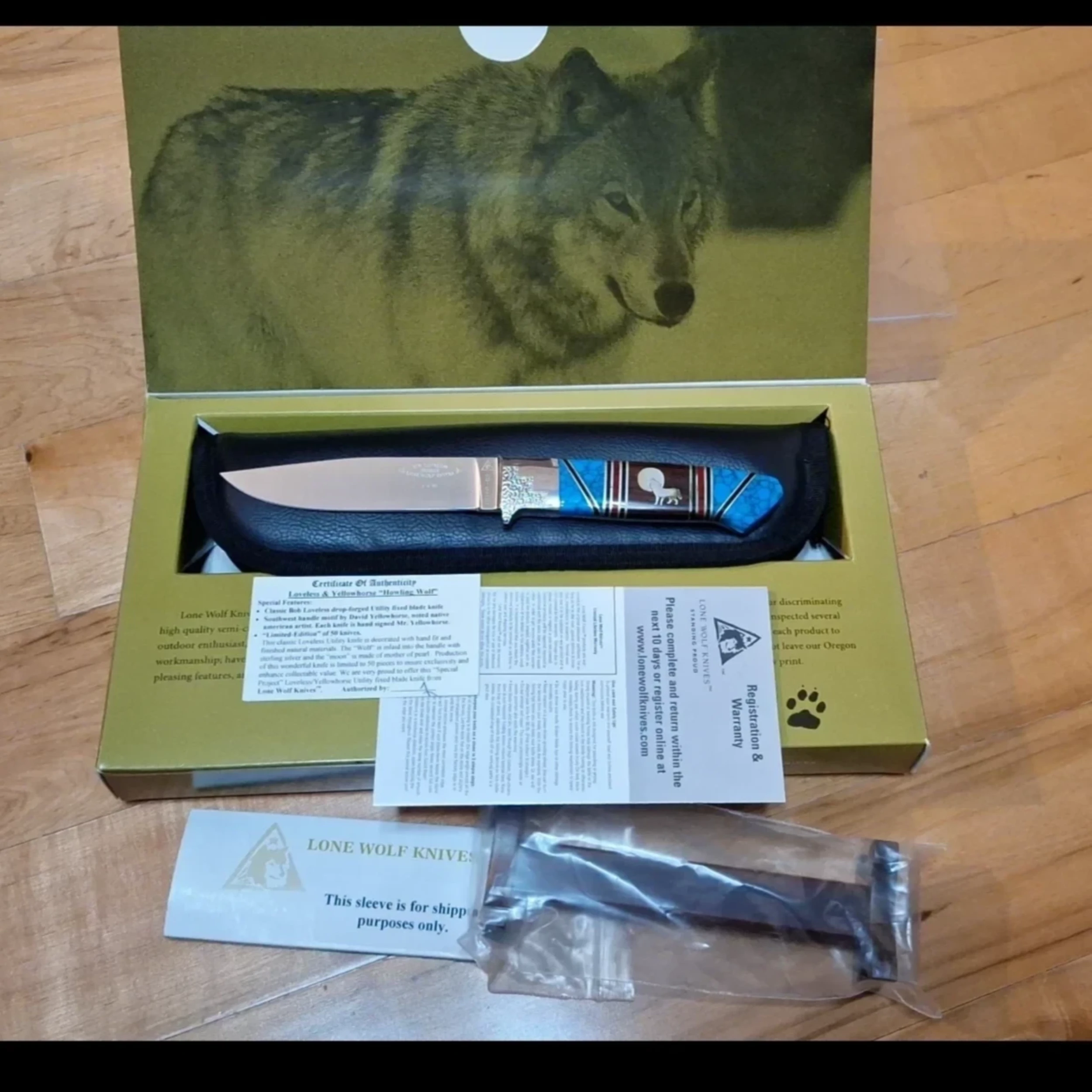 Bladebinge - LOVELESS / YELLOWHORSE HOWLING WOLF KNIFE 1/50 LIMITED ...