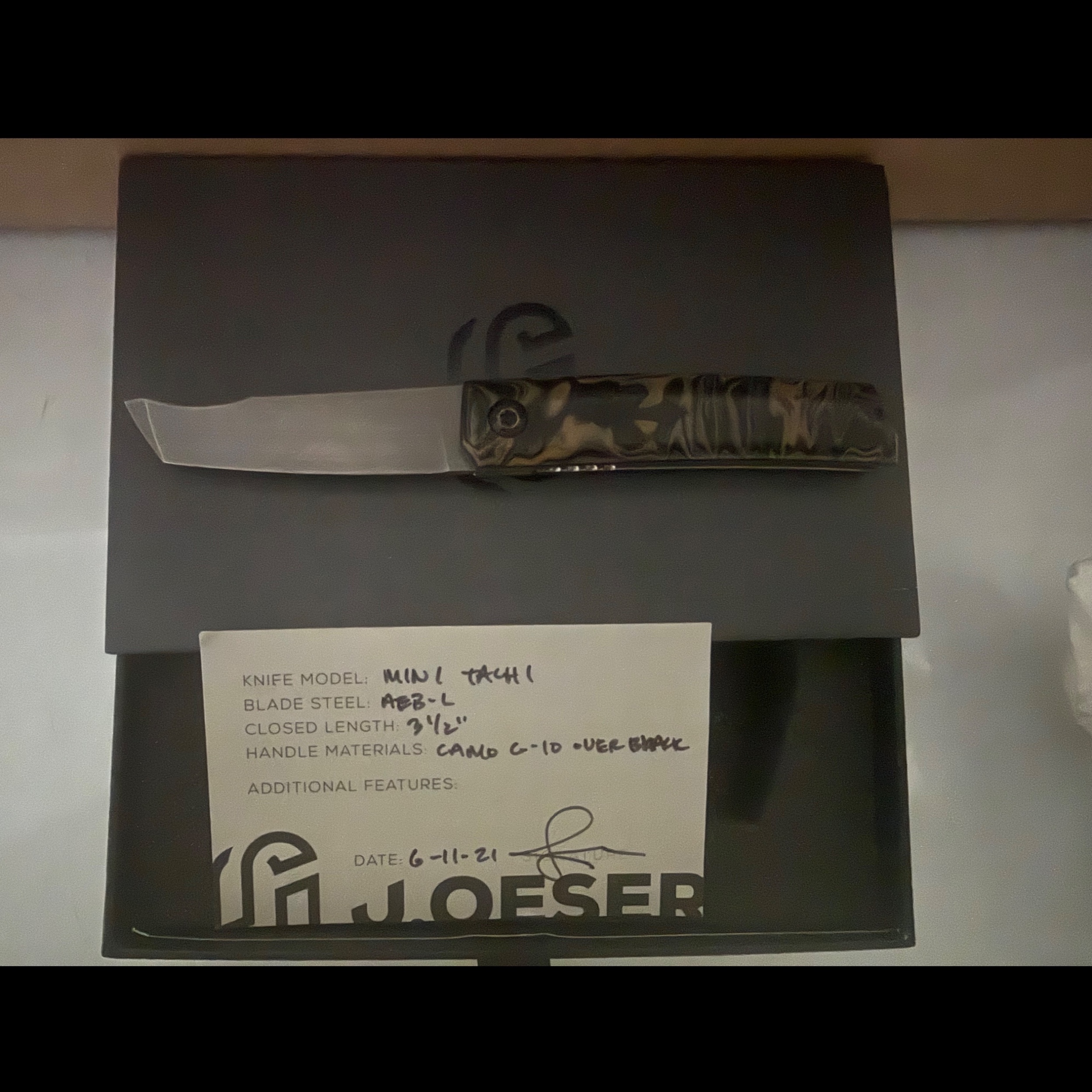 Bladebinge - J. Oeser custom mini Tachi (NOW THROUGH CHRISTMAS SALE !!!)