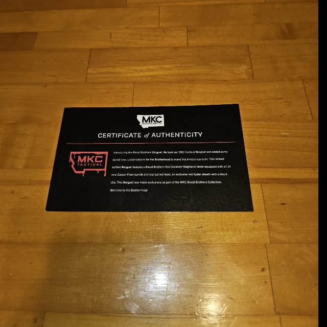 Bladebinge - MKC Montana Knife Company Blood Brothers Wargoat! Black ...