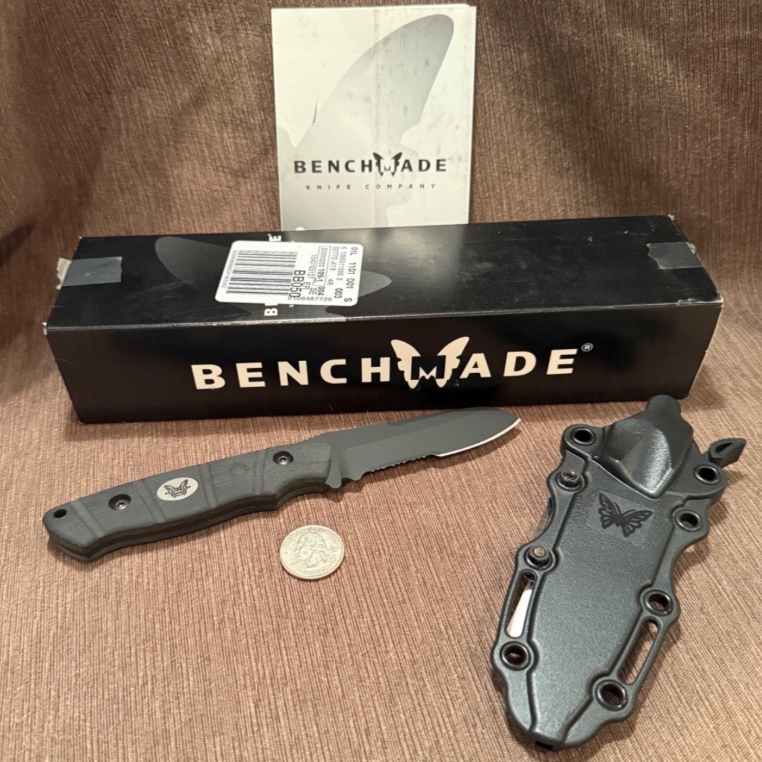 Bladebinge - Benchmade 100SBTH2O-BLK Dive / River Fixed Blade Knife ...