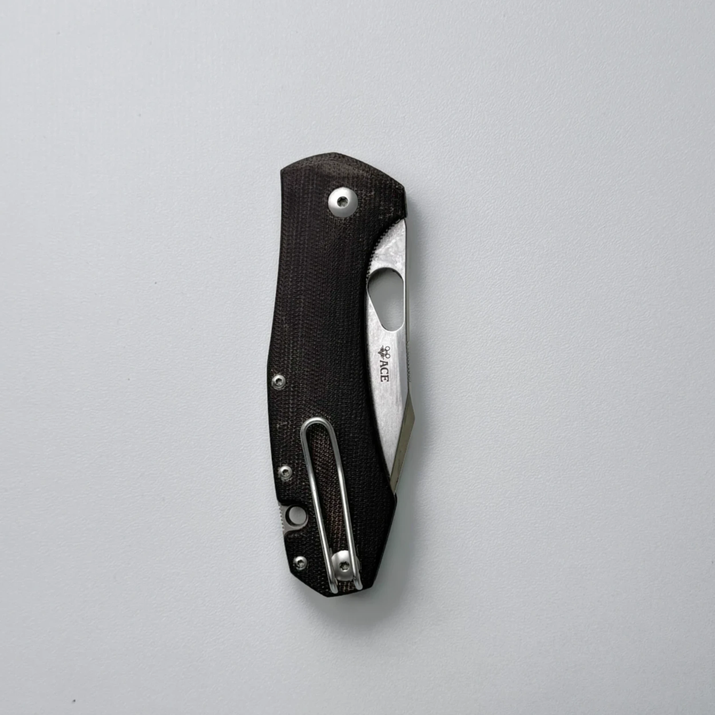Bladebinge - Giant Mouse Grand Gen 2 Elmax Green Micarta