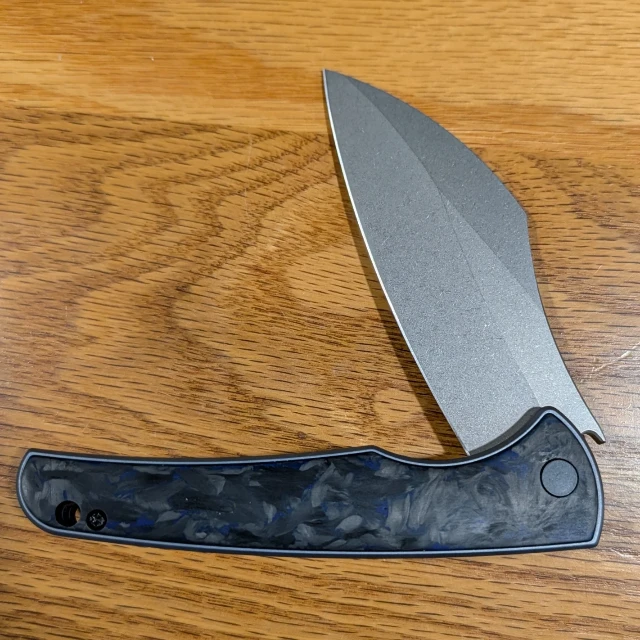 Bladebinge - VDK Knives Vice Frame Lock Knife Carbon Fiber/Blue Ti (4 ...