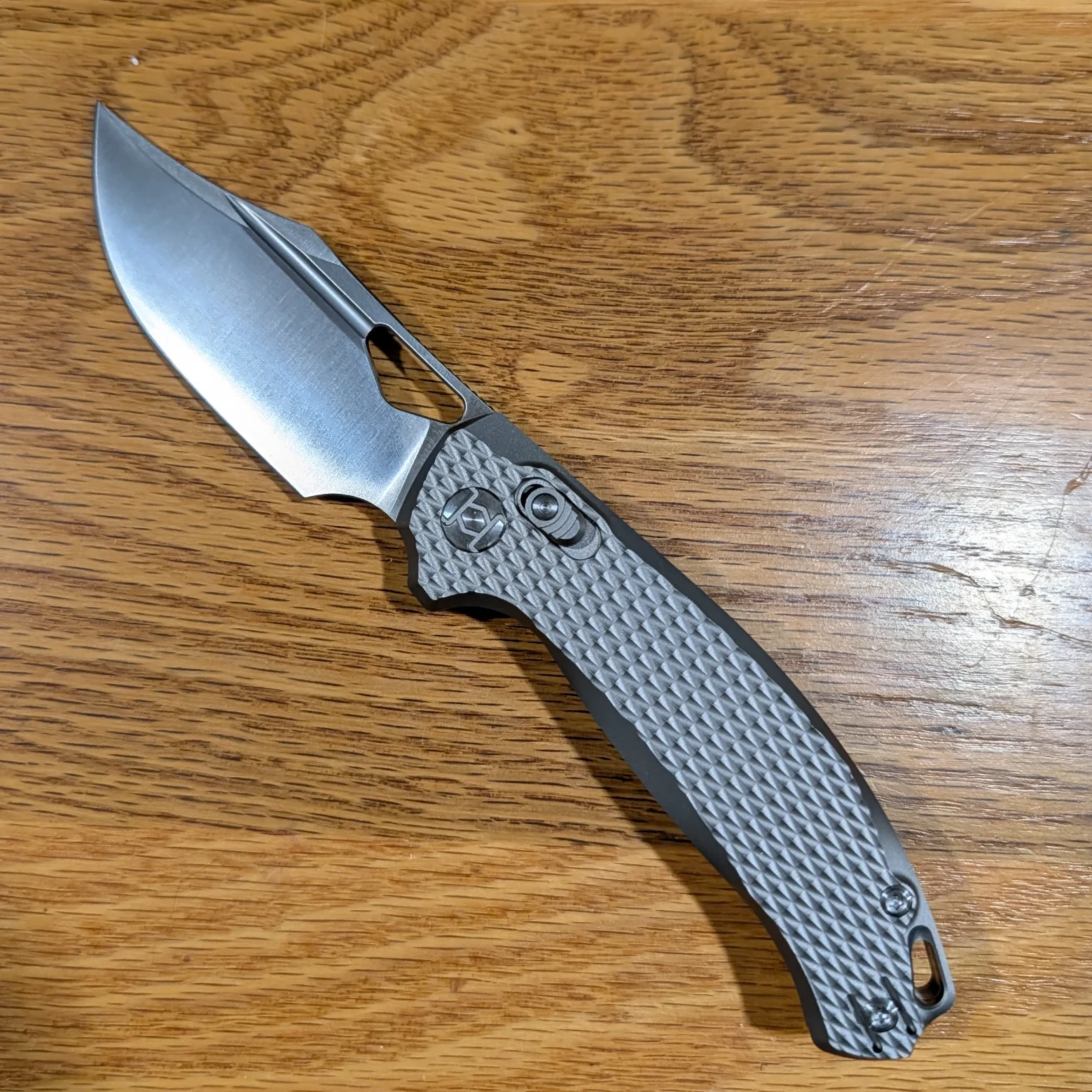 Bladebinge - Kunwu Knives DJANGO Knife Diamond Texture Titanium XT Lock ...