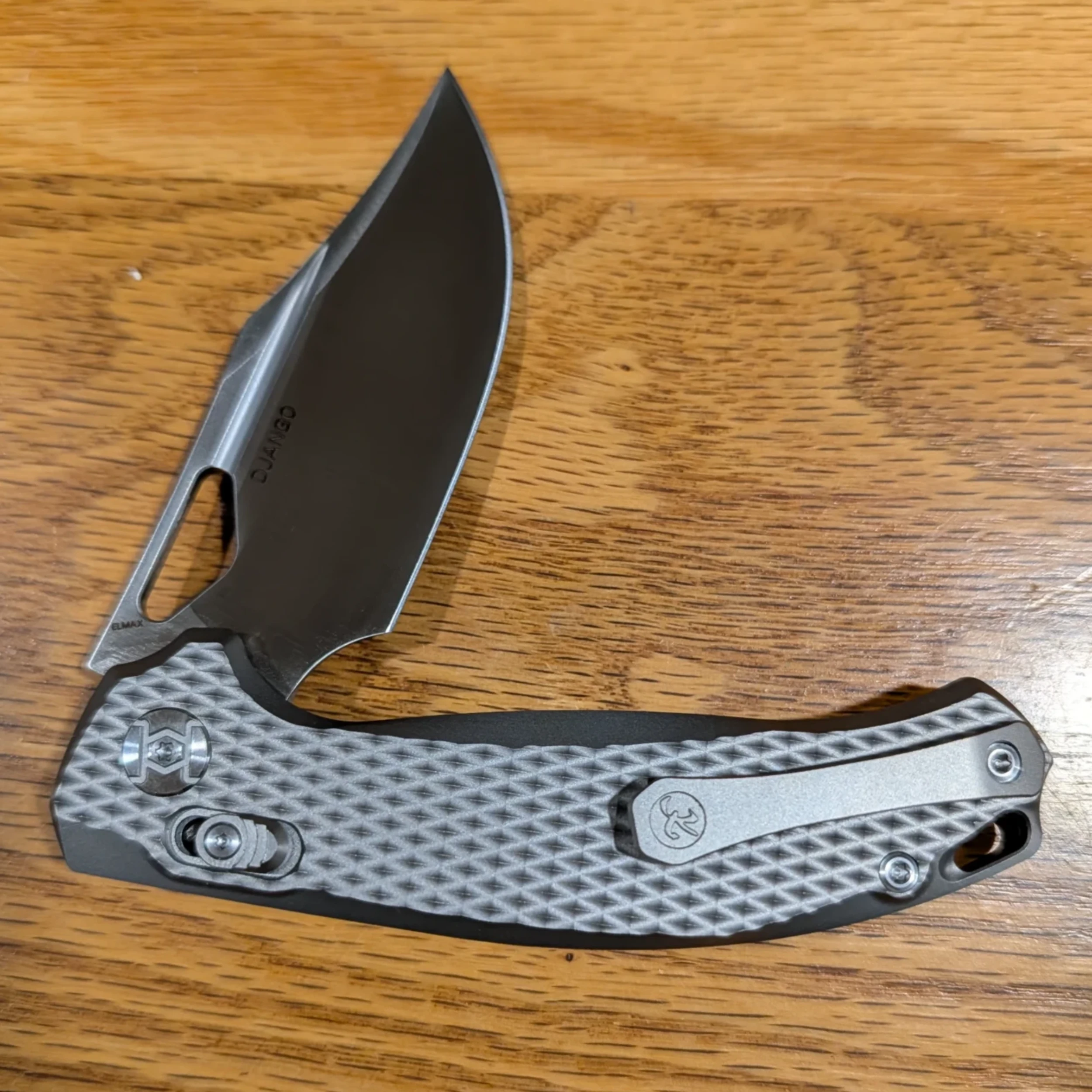 Bladebinge - Kunwu Knives DJANGO Knife Diamond Texture Titanium XT Lock ...