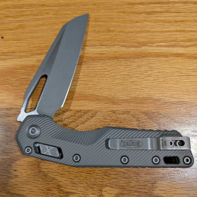 Bladebinge - Microtech MSI Apocalyptic M390 Blade, Fluted Natural Clear ...