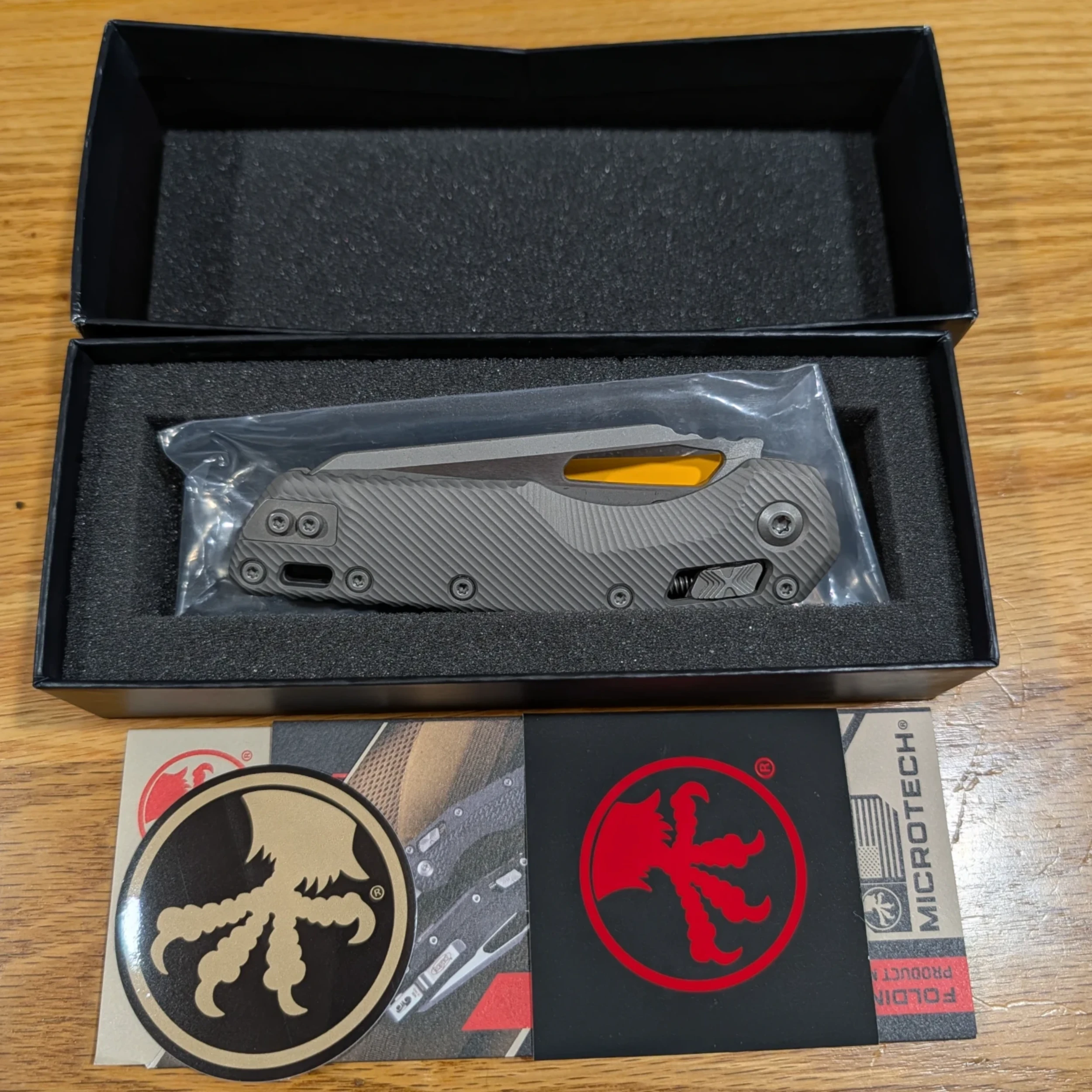 Bladebinge - Microtech MSI Apocalyptic M390 Blade, Fluted Natural Clear ...