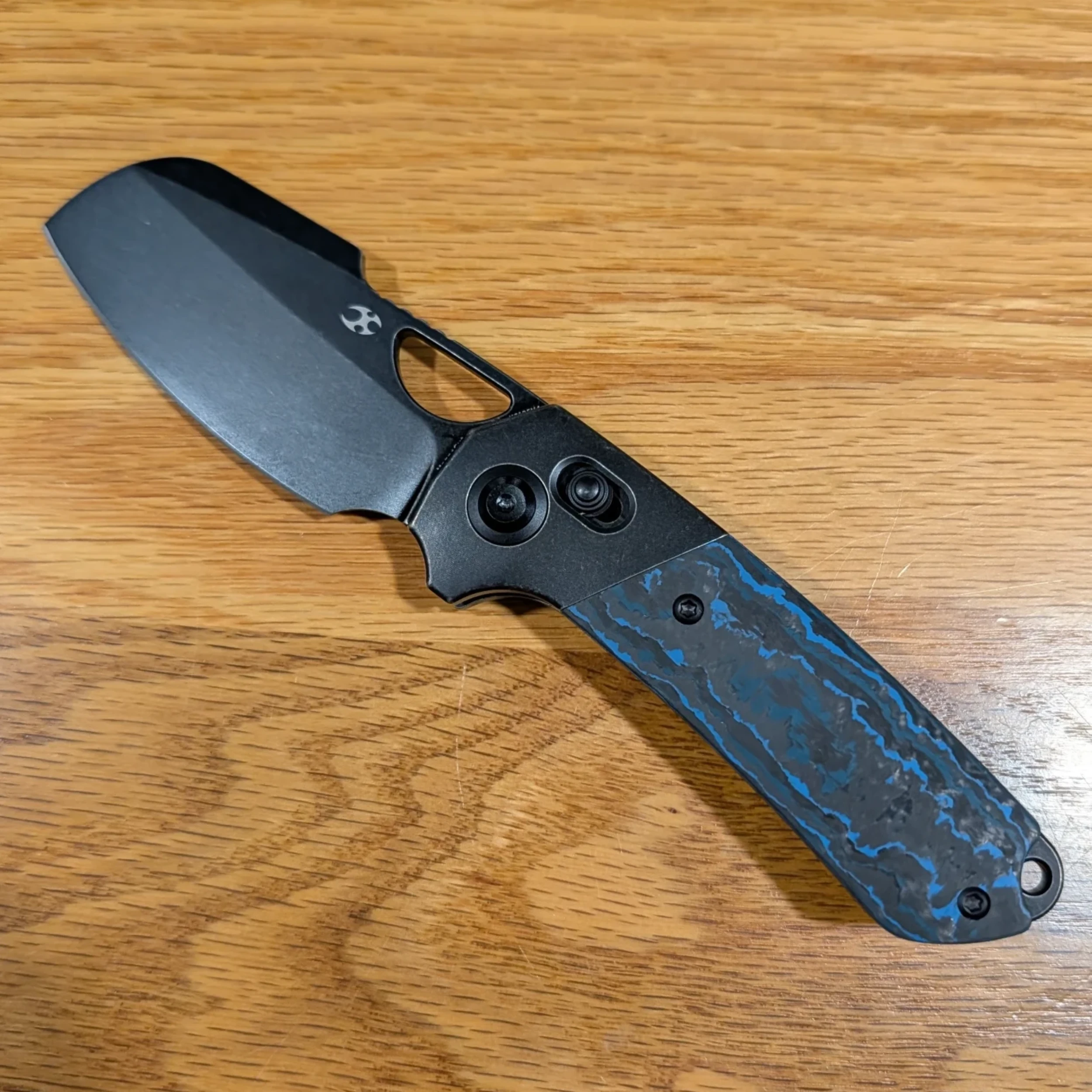 Bladebinge - KANSEPT Nahual Crossbar Lock Knife Blackwash Titanium with ...