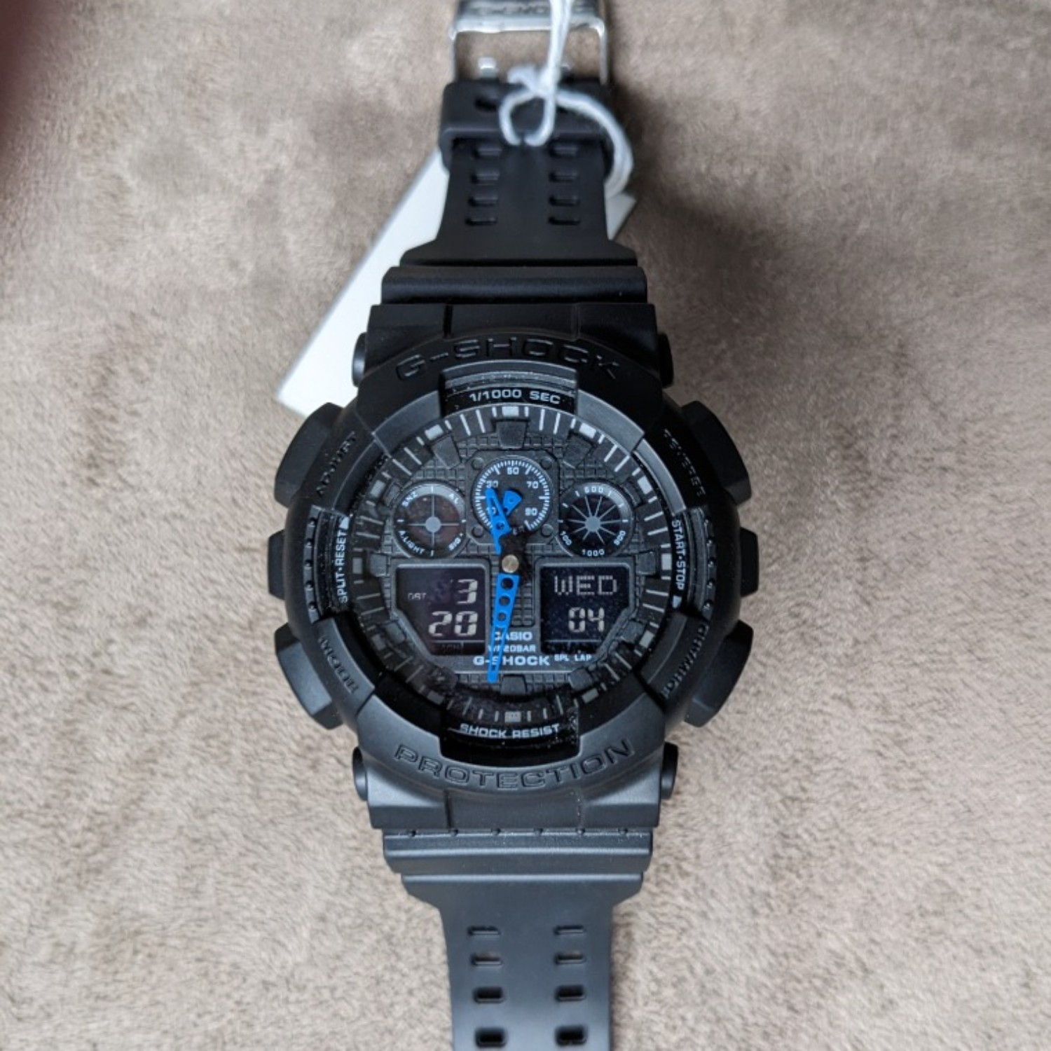 Bladebinge - Casio G-Shock 55mm Men's Chronograph Watch black Resin Ana ...