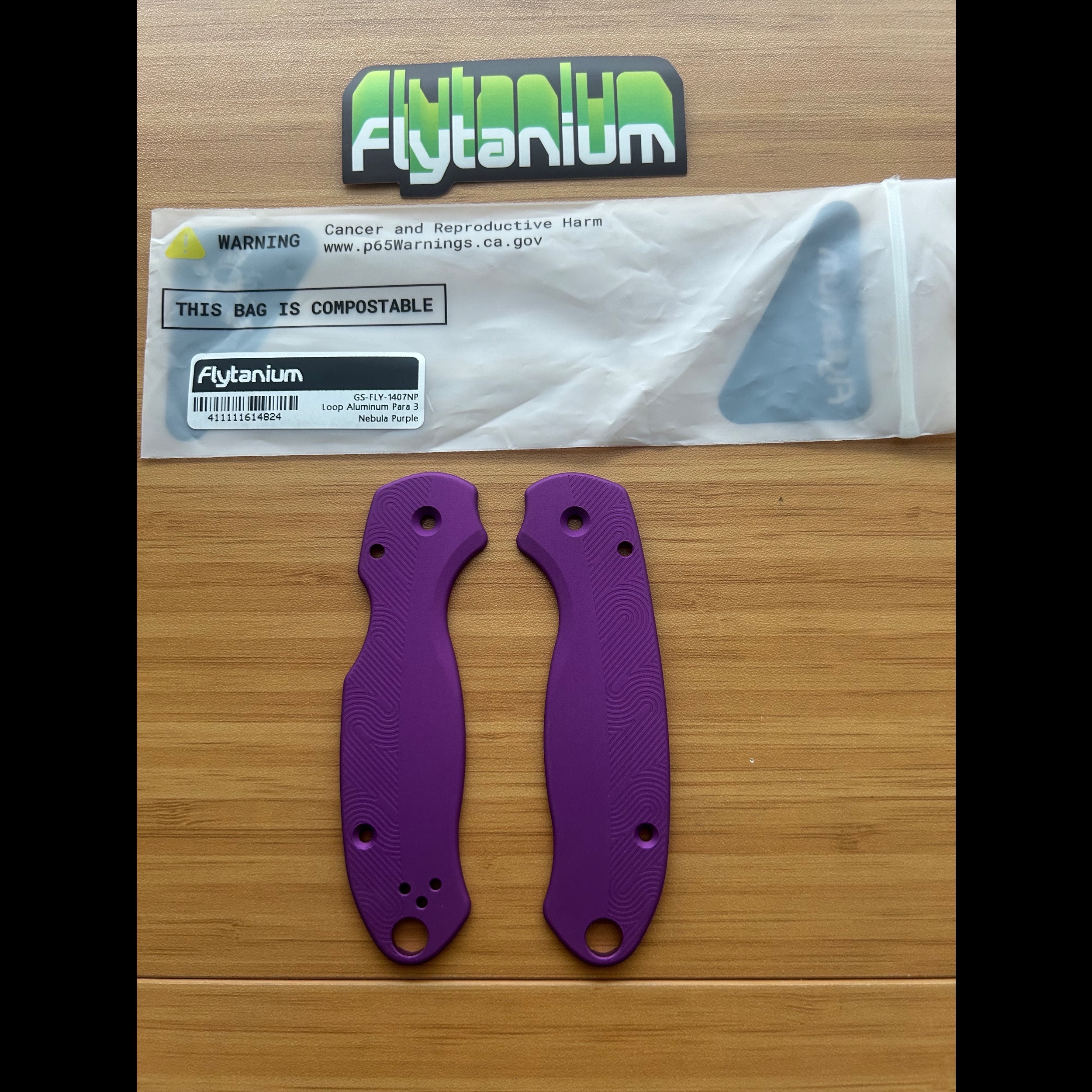 Bladebinge - Spyderco Para 3 Flytanium Handle Scales - Loop Aluminum ...
