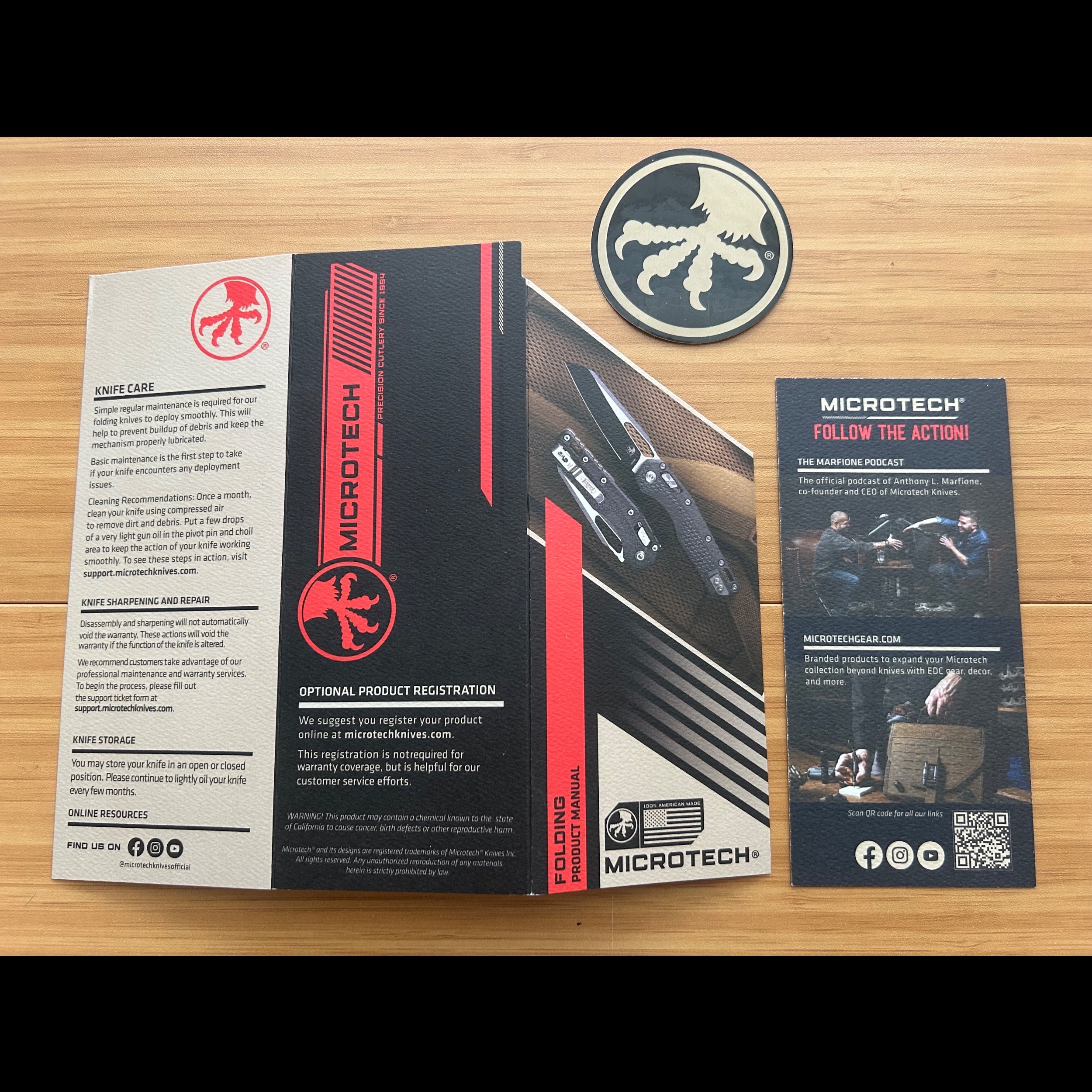 Bladebinge - Microtech Folding Product Manual MSI Ram Lok Brochure with ...