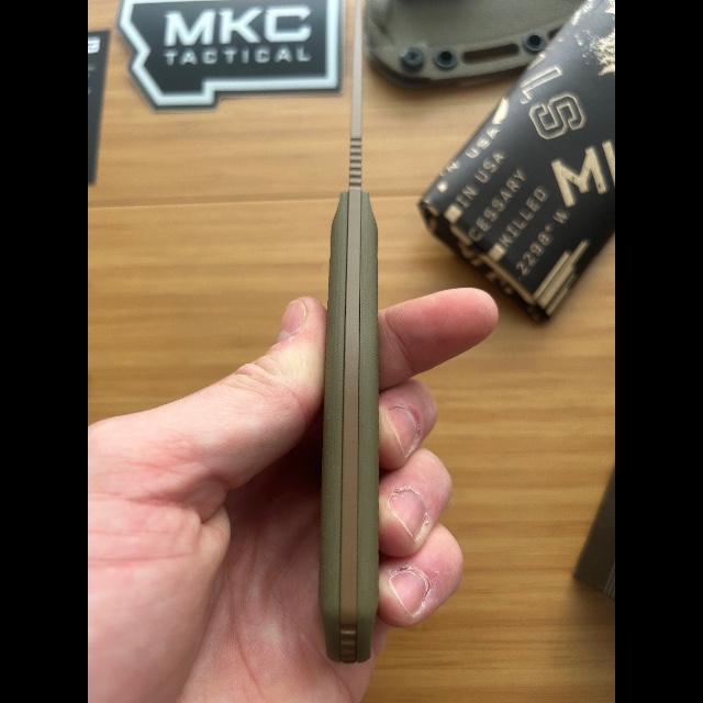 Bladebinge - Montana Knife Co. MKC Battle Goat COY/OD - OD Green G10 ...