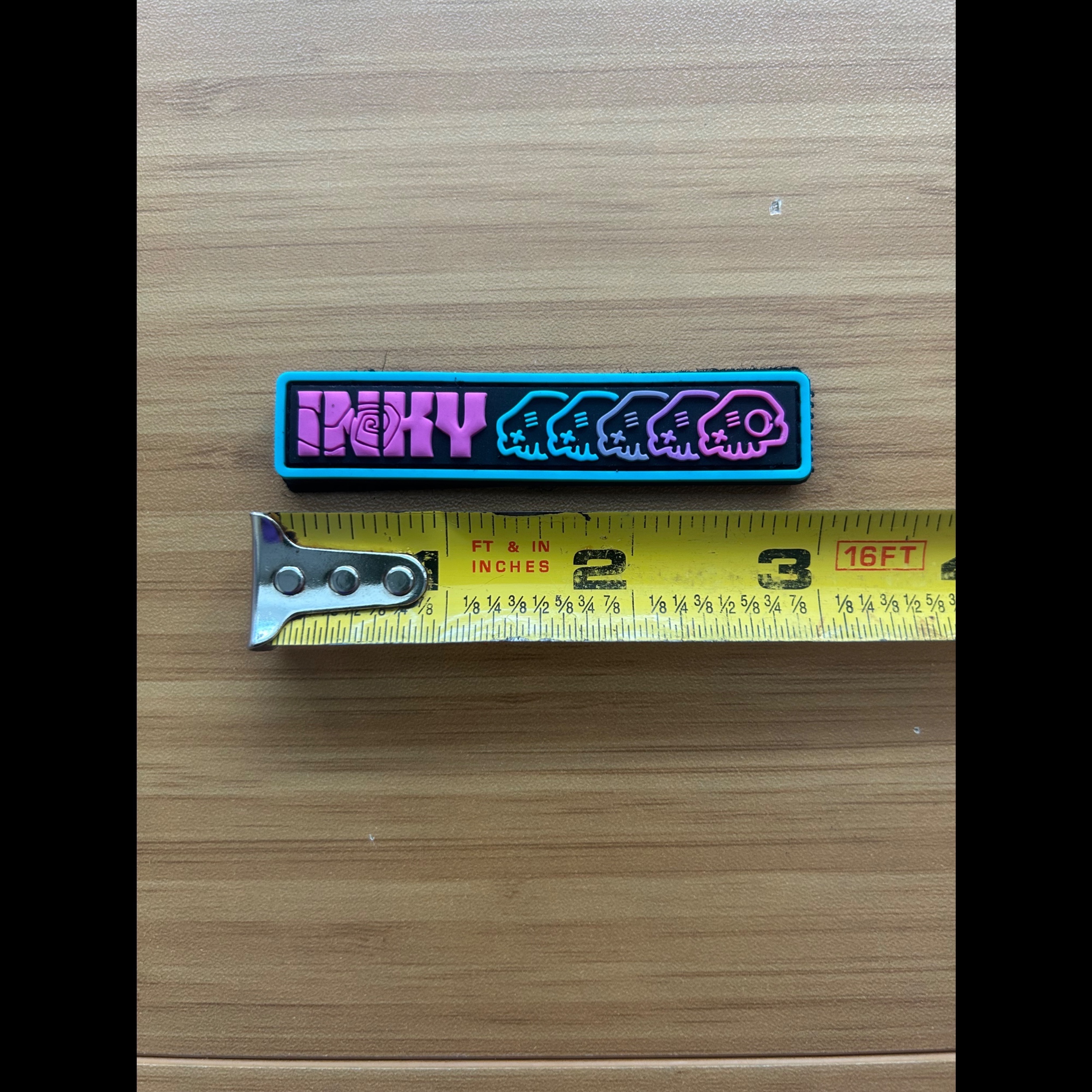 Bladebinge - Inky EDC “Vaporwave” Name Plate PVC Patch