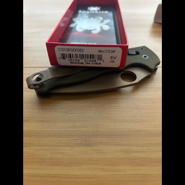 Bladebinge - Spyderco REC Exclusive Manix 2 C101GPODFDE2 - OD Green G10 ...