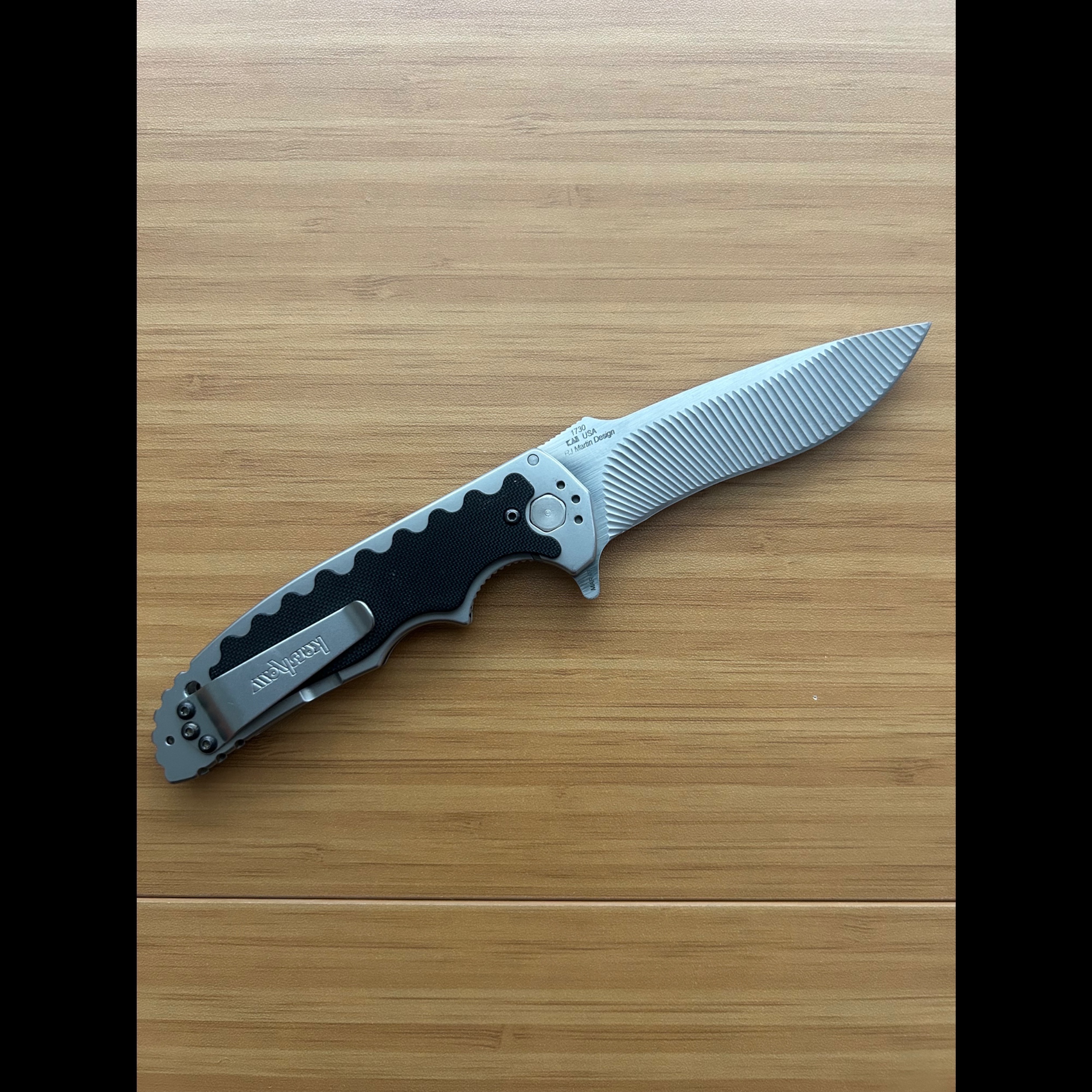 Bladebinge - Kershaw 1730 Groove (RJ Martin Design) - 410 Steel / G10 ...