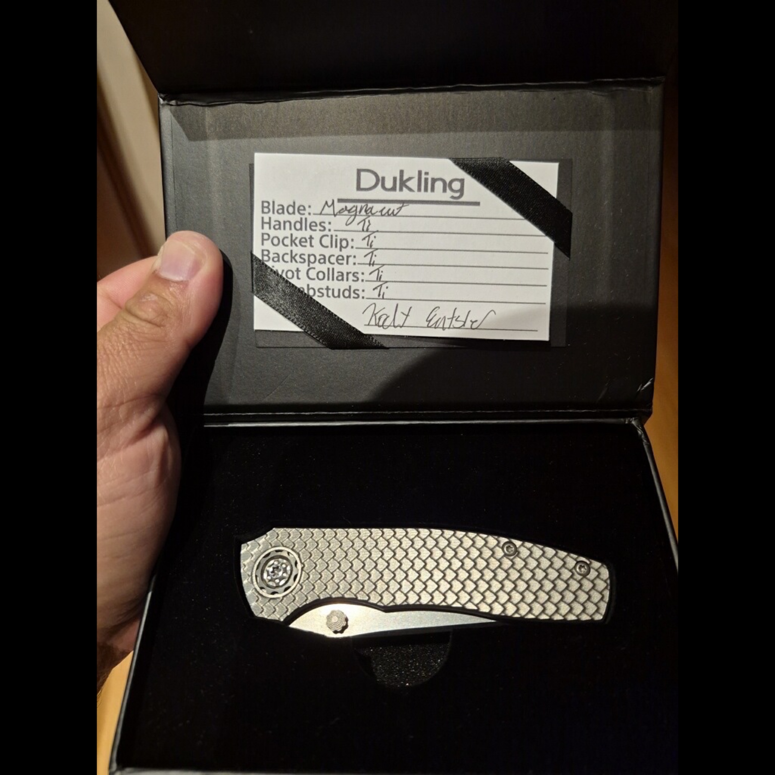 Bladebinge - 🔥🔥 Kody Eutsler Dukling Dragon Scales Titanium USA Custom ...