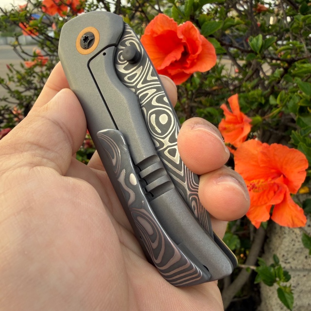 Bladebinge - 🔥🔥 David Freeman Knives Harley Damascus Blade Folder Westy ...