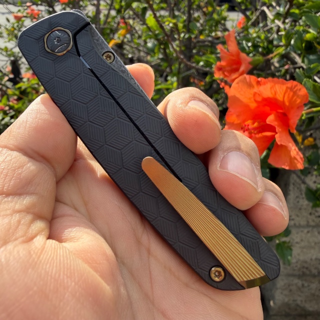 Bladebinge - 🔥🔥 Rob Johnson Cypress V3 Knife Salt Water Black Gold Acid ...