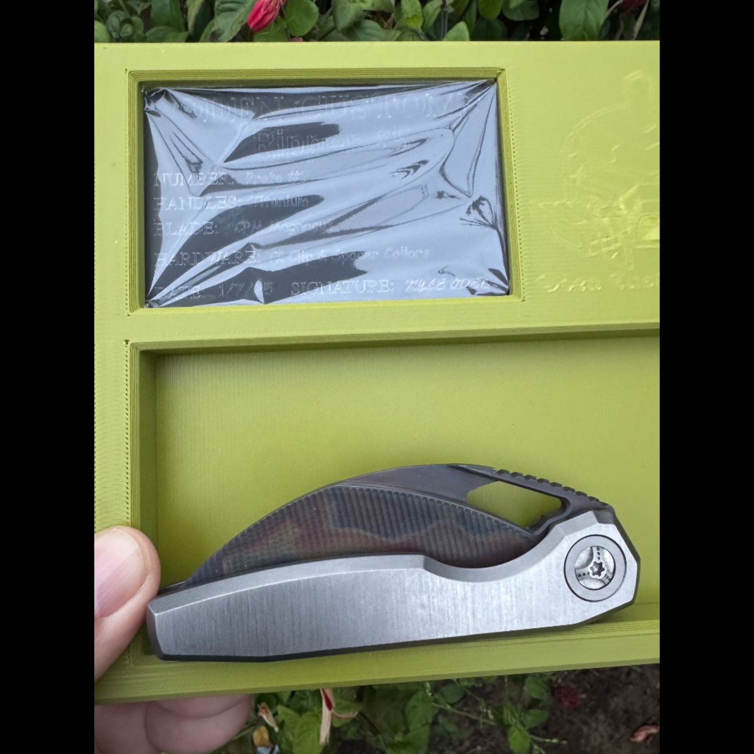 Bladebinge - 🔥🔥 Oden Mini Ripper Titanium Custom USA Knife Magnacut ...