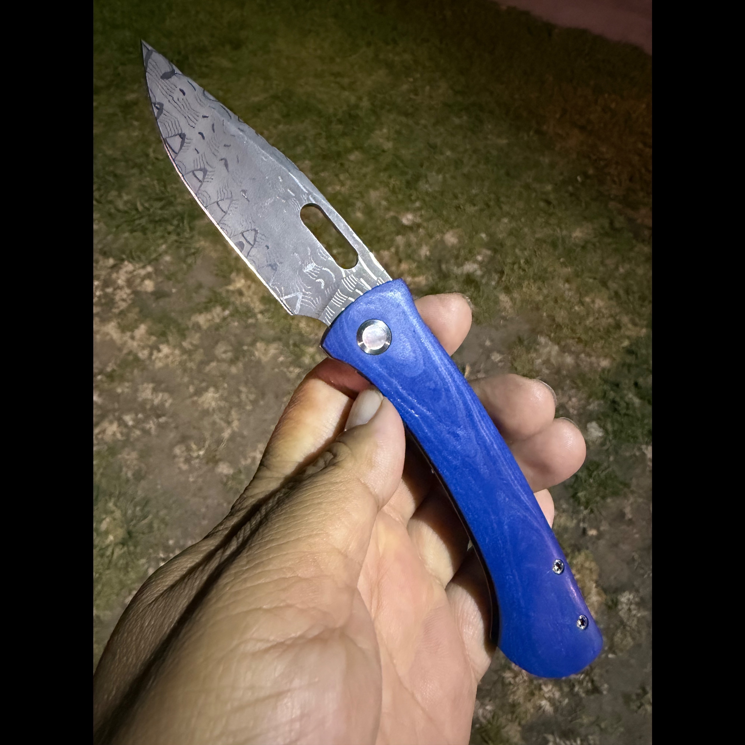 Bladebinge - 🌶️🌶️ Kevin Foster Juvey Swordfish Knife CamoQuartz Blue ...