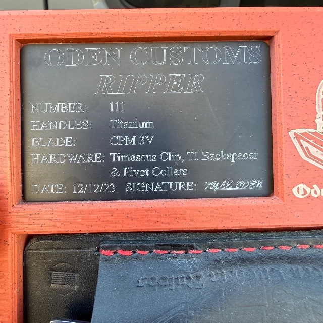 Bladebinge - 🙏🙏 Oden Ripper Milled Titanium Custom Knife Timascus Kit ...