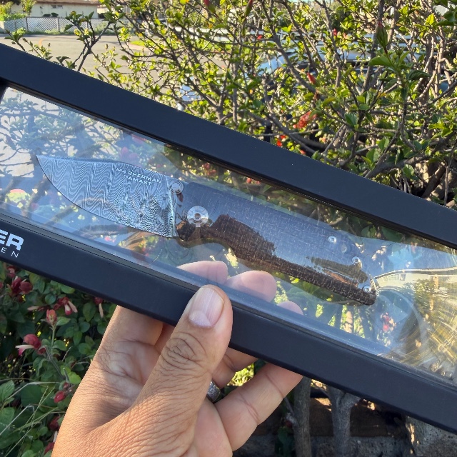 Bladebinge - 🔥🔥 Boker M4 Sherman Damast Pocket Knife 3.03" Damascus ...