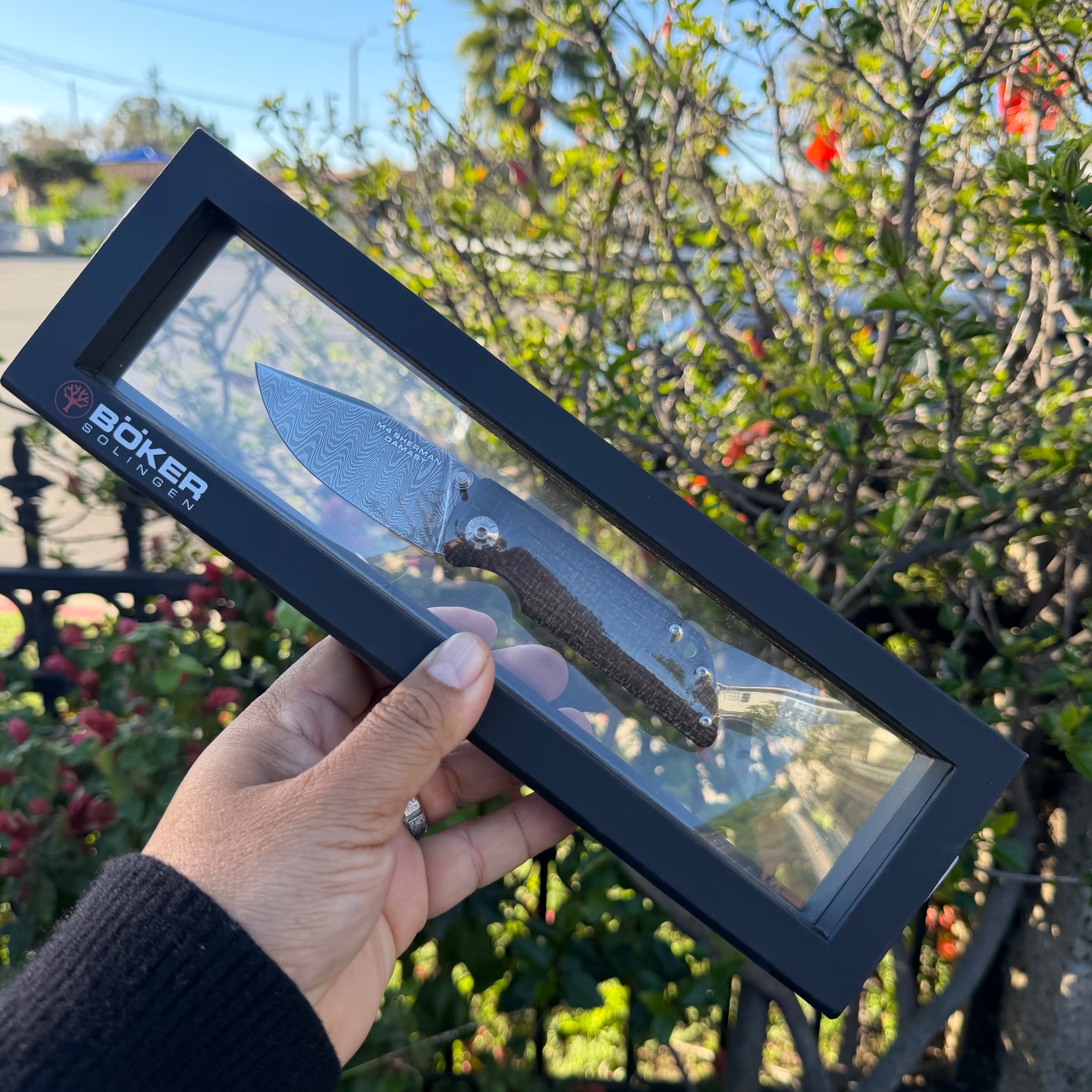 Bladebinge - 🔥🔥 Boker M4 Sherman Damast Pocket Knife 3.03" Damascus ...