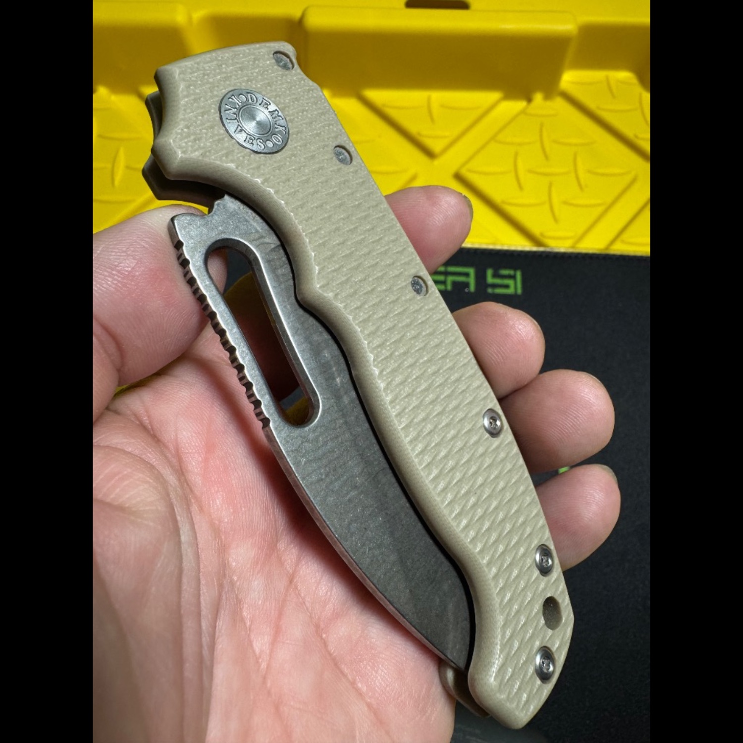 Bladebinge - 🔥🔥 Demko AD20S CPM-M4 Drop Point Slicer Forced Patina ...