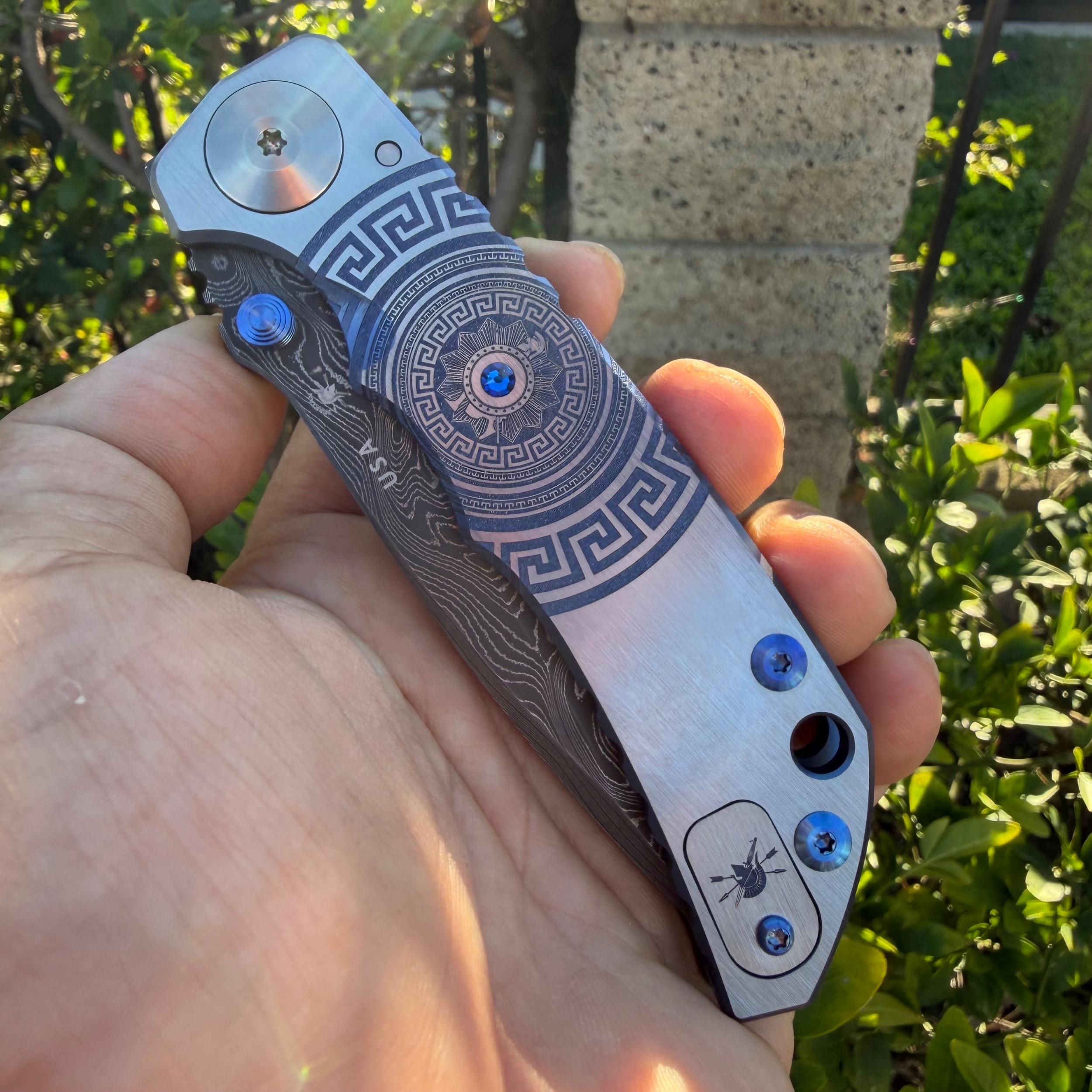 Bladebinge - 🔥🔥 Spartan Blades Harsey Custom Knife - 4" Spartan Shield ...