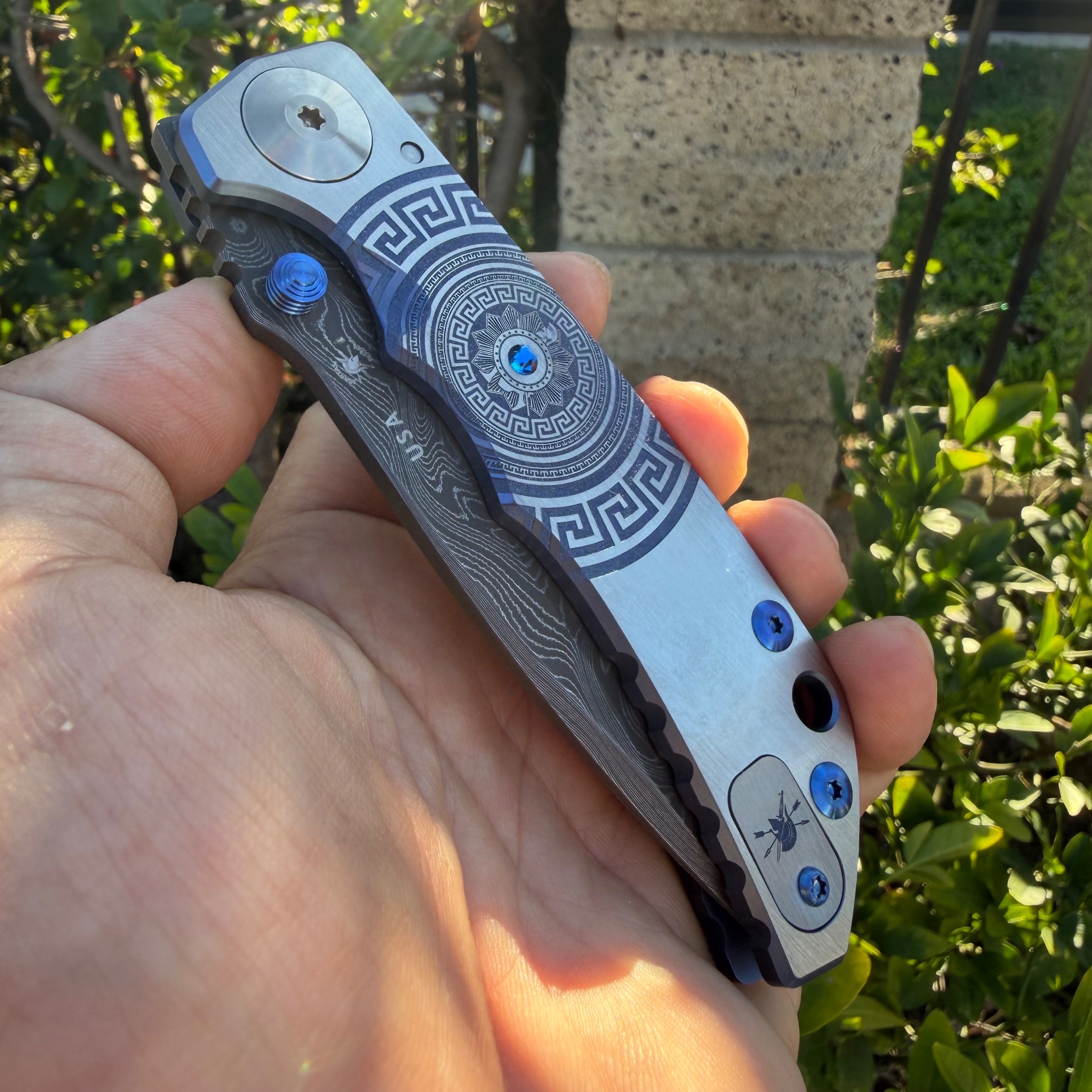 Bladebinge - 🔥🔥 Spartan Blades Harsey Custom Knife - 4" Spartan Shield ...