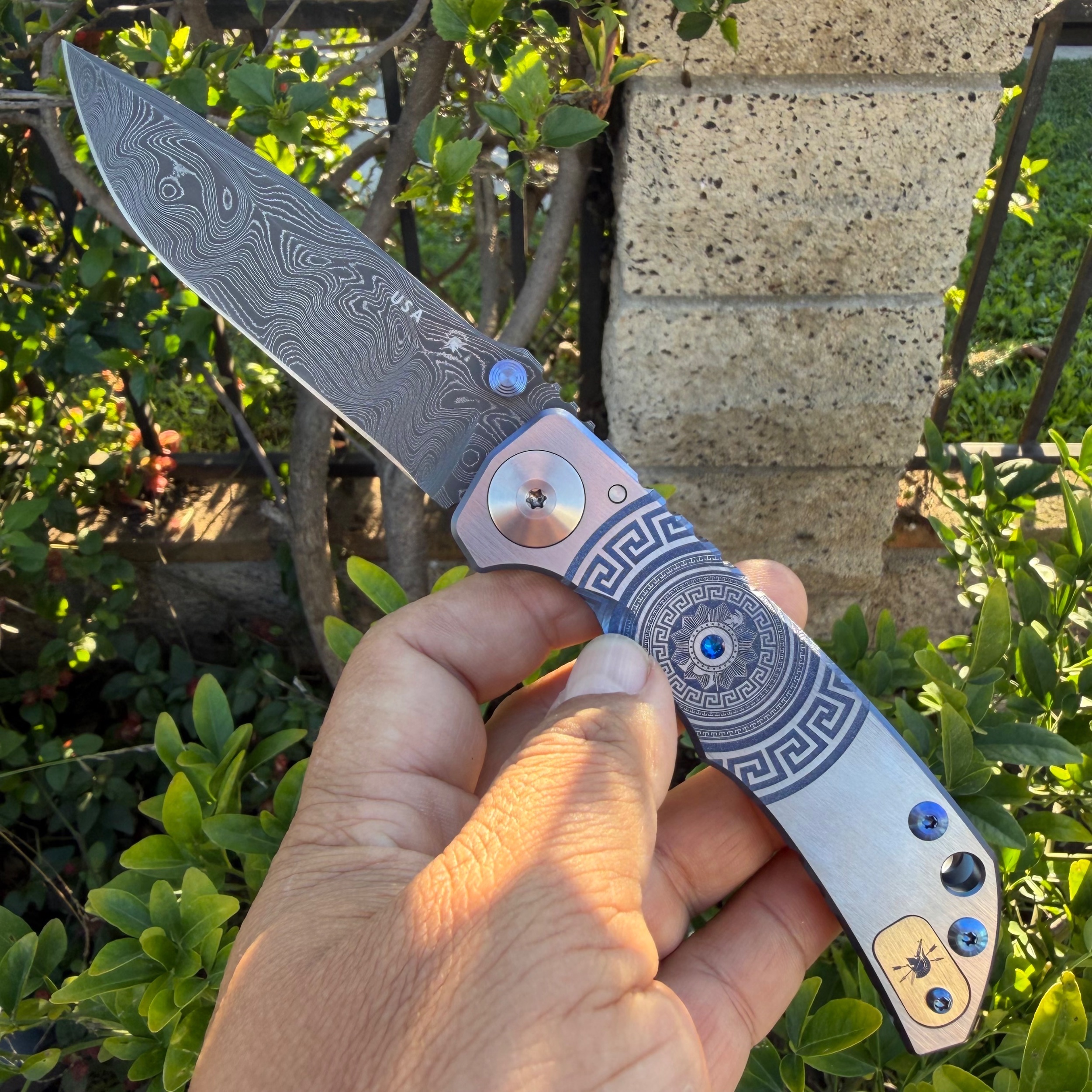 Bladebinge - 🔥🔥 Spartan Blades Harsey Custom Knife - 4" Spartan Shield ...