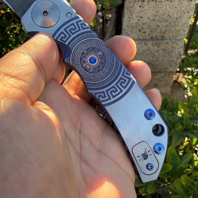 Bladebinge - 🔥🔥 Spartan Blades Harsey Custom Knife - 4" Spartan Shield ...