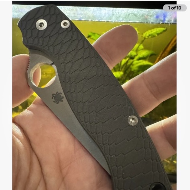 Bladebinge - Spyderco Paramilitary 2 Modded Titanium Scales Handle CPM ...